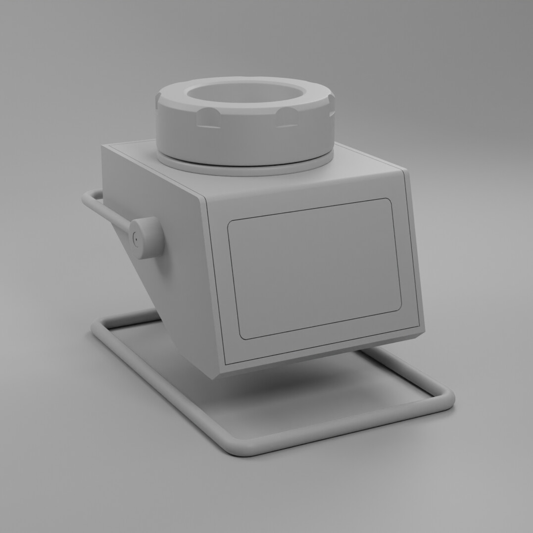 Bhagath Goud - Product design - IUL Air Sampler model in Blender 3D