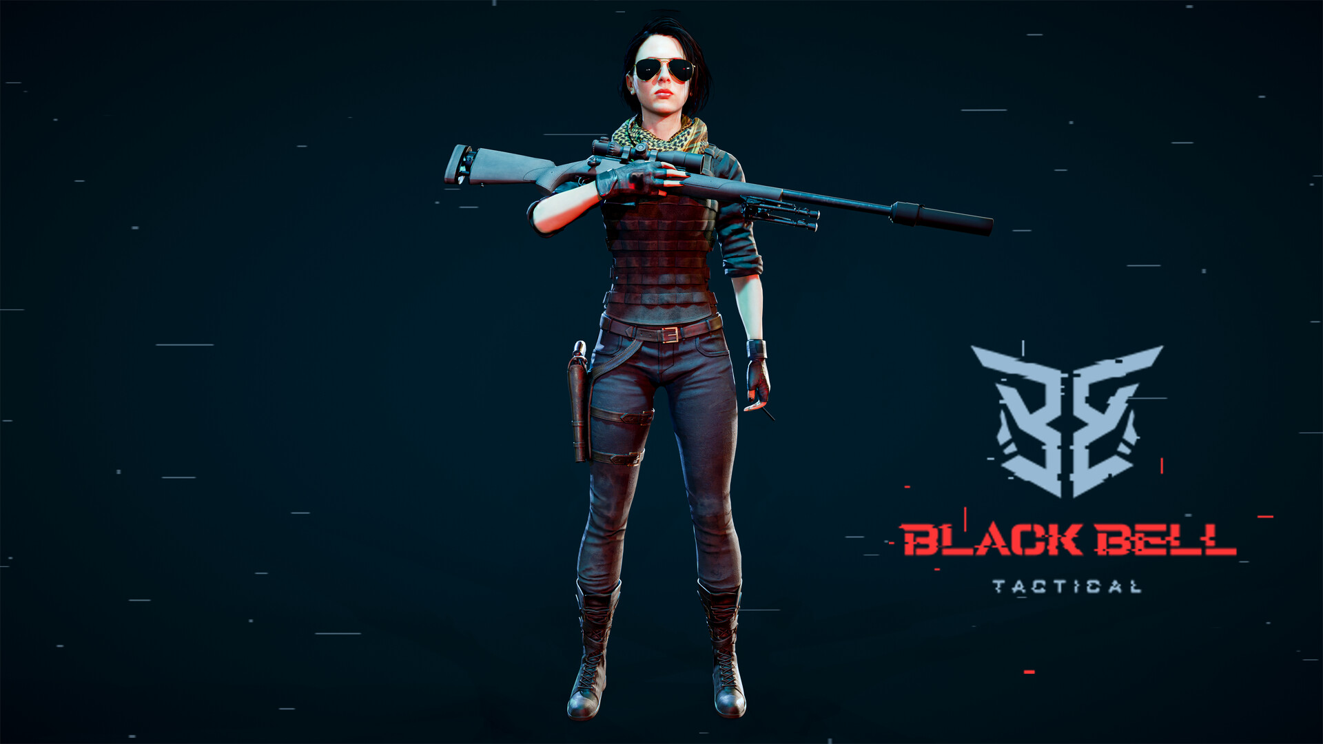 ArtStation - Black Bell Tactical Sniper Characters Violet ( Mobile game )