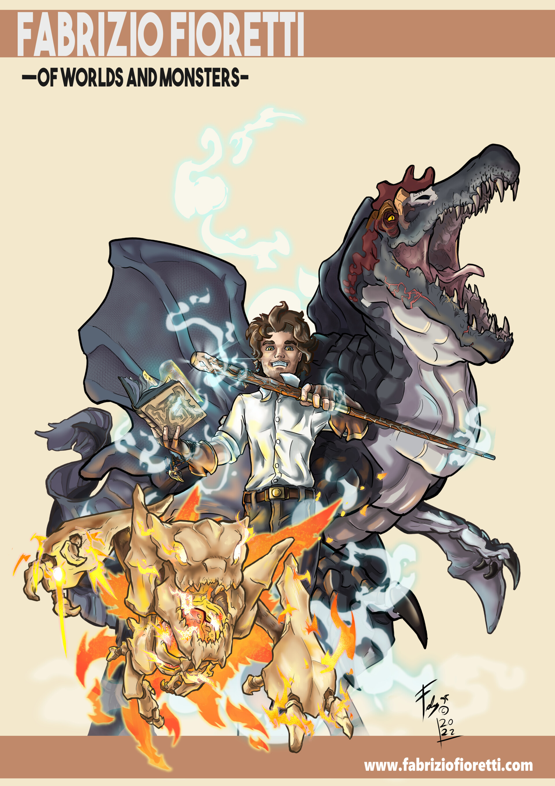 ArtStation - Of Worlds & Monsters- Portfolio Cover