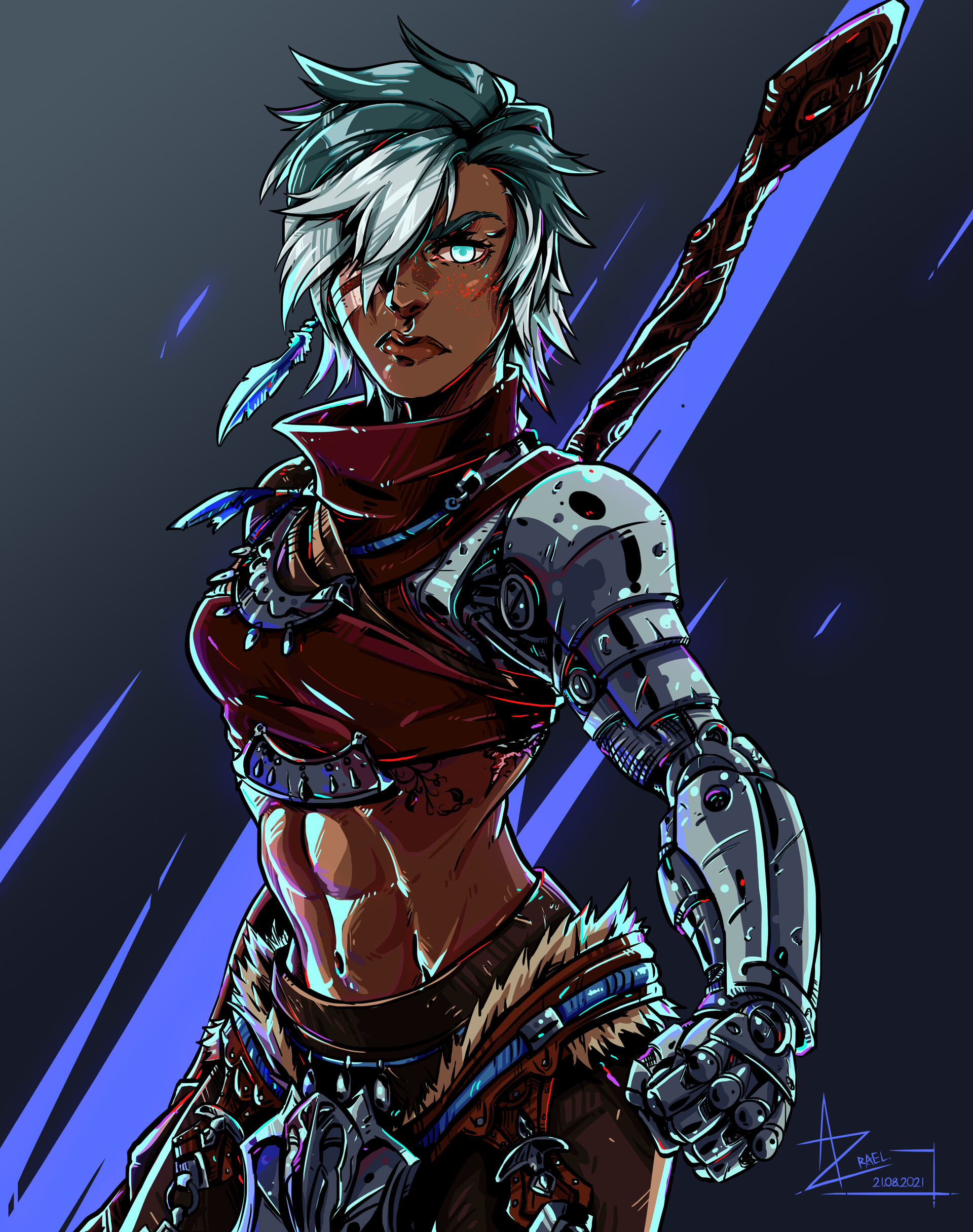 ArtStation - Final Fantasy Online Character Art Commission