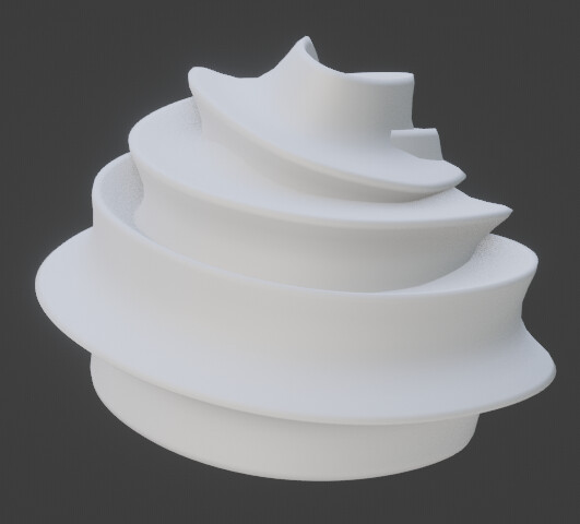 ArtStation - Whipped Cream model