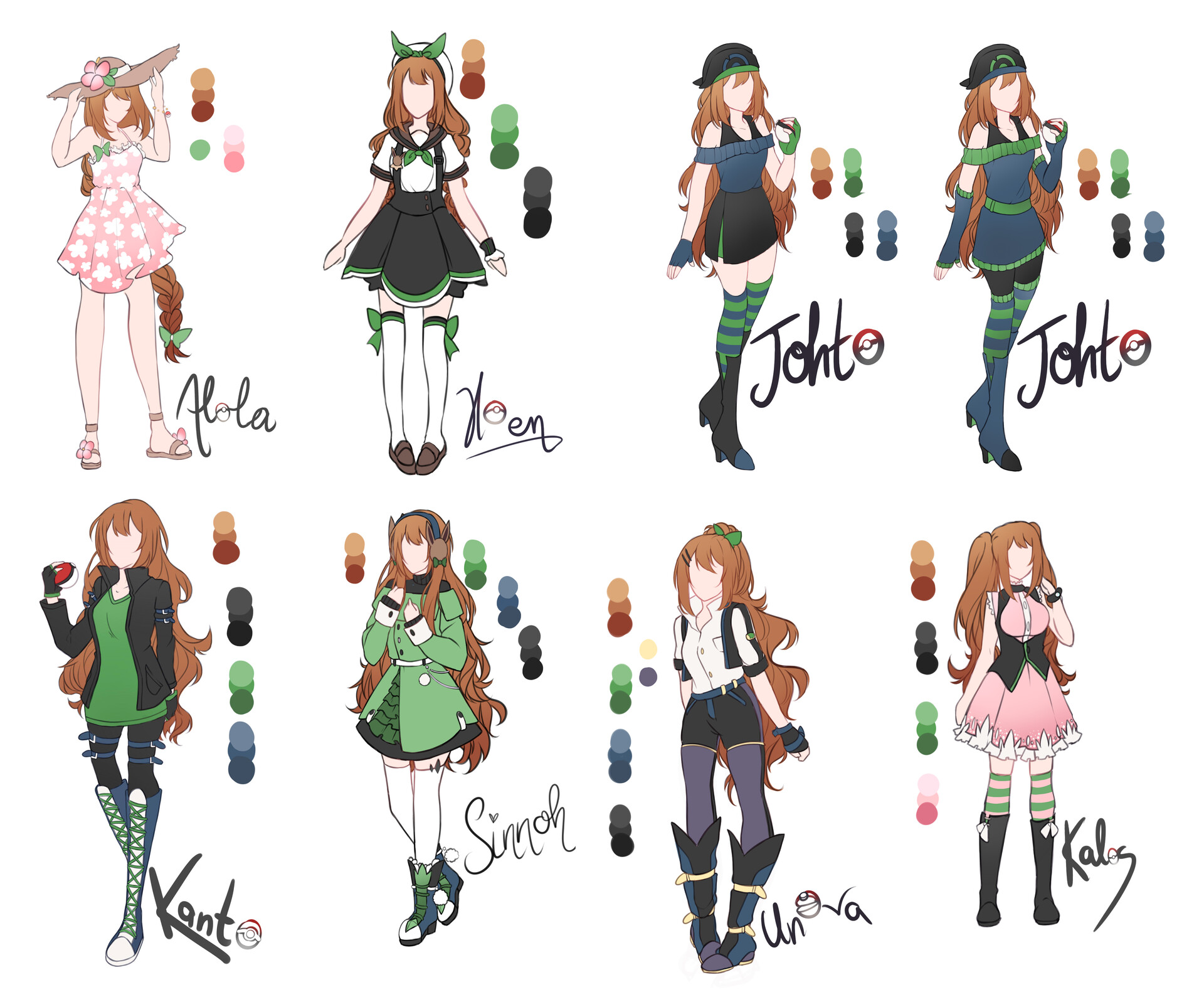 ArtStation - Character Design: Pokémon OC (Commission)