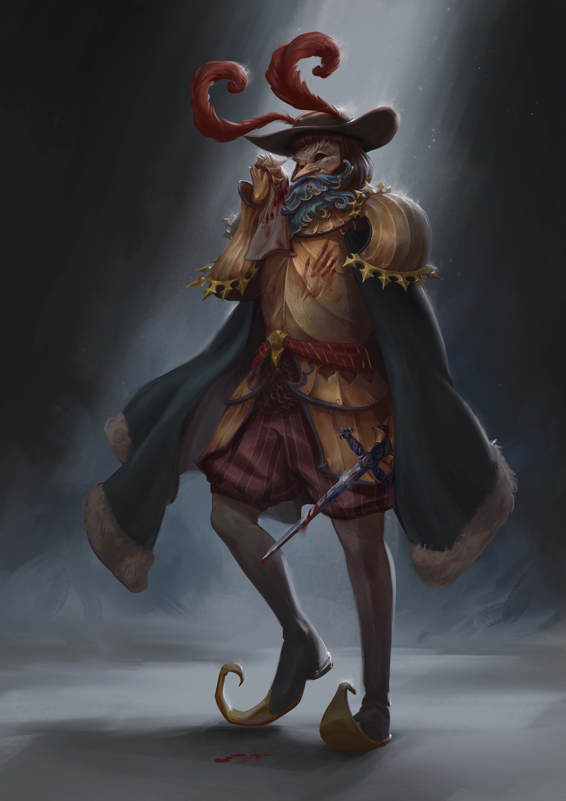 ArtStation - Gilles de Rais - Baron Bluebeard (VIDEO PROCESS)