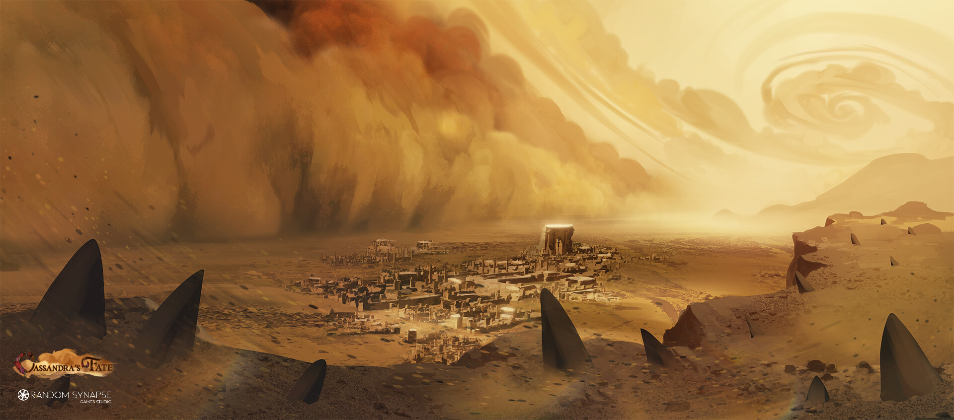 ArtStation - Cassandra's Fate Sandstorm - artwork for game in development