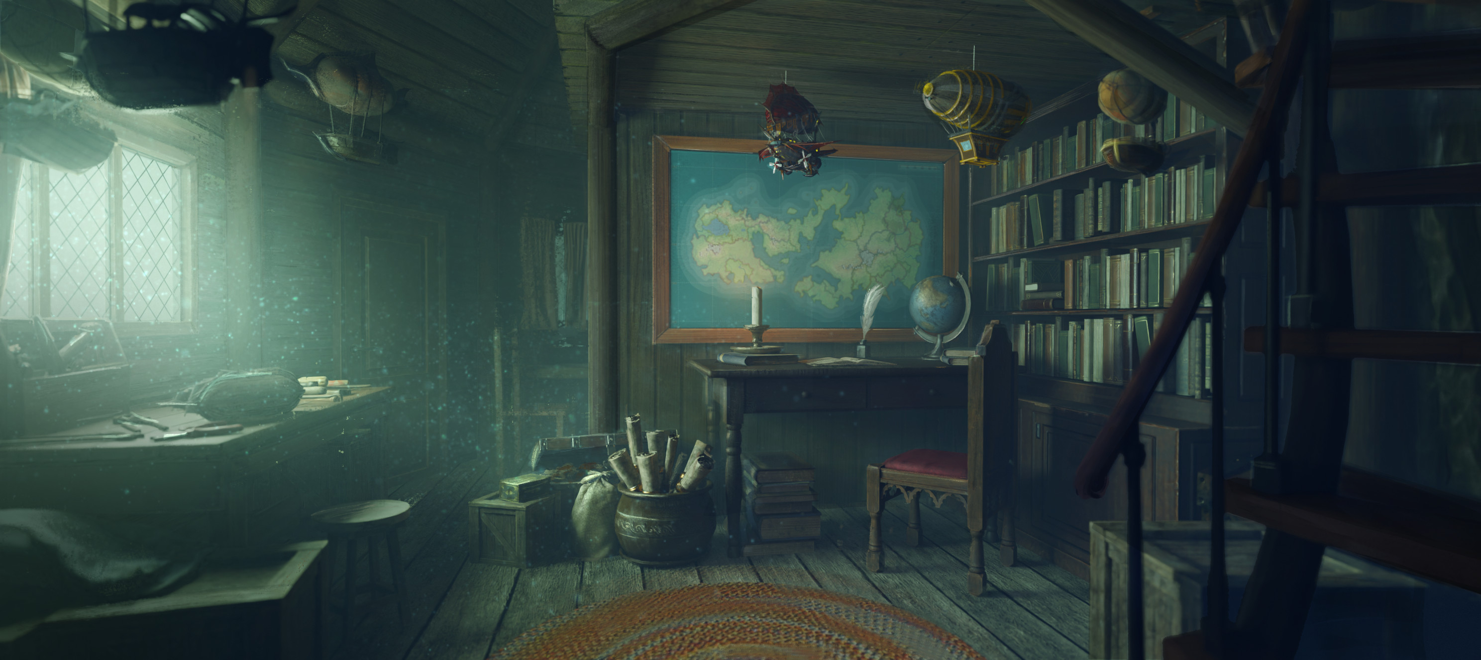 fantasy tree house interior