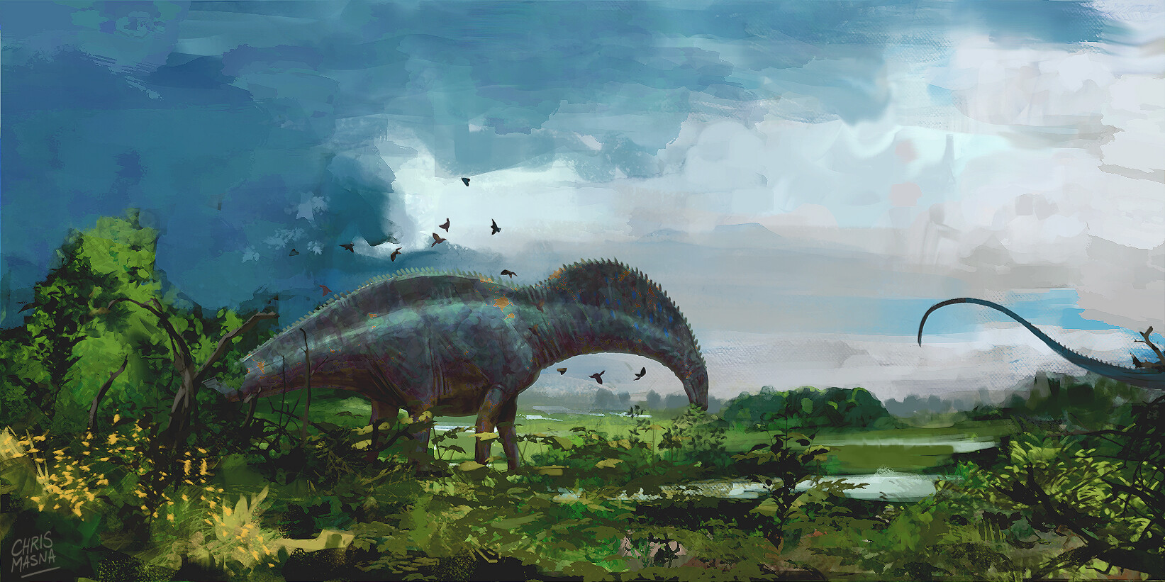 ArtStation - Amargasaurus
