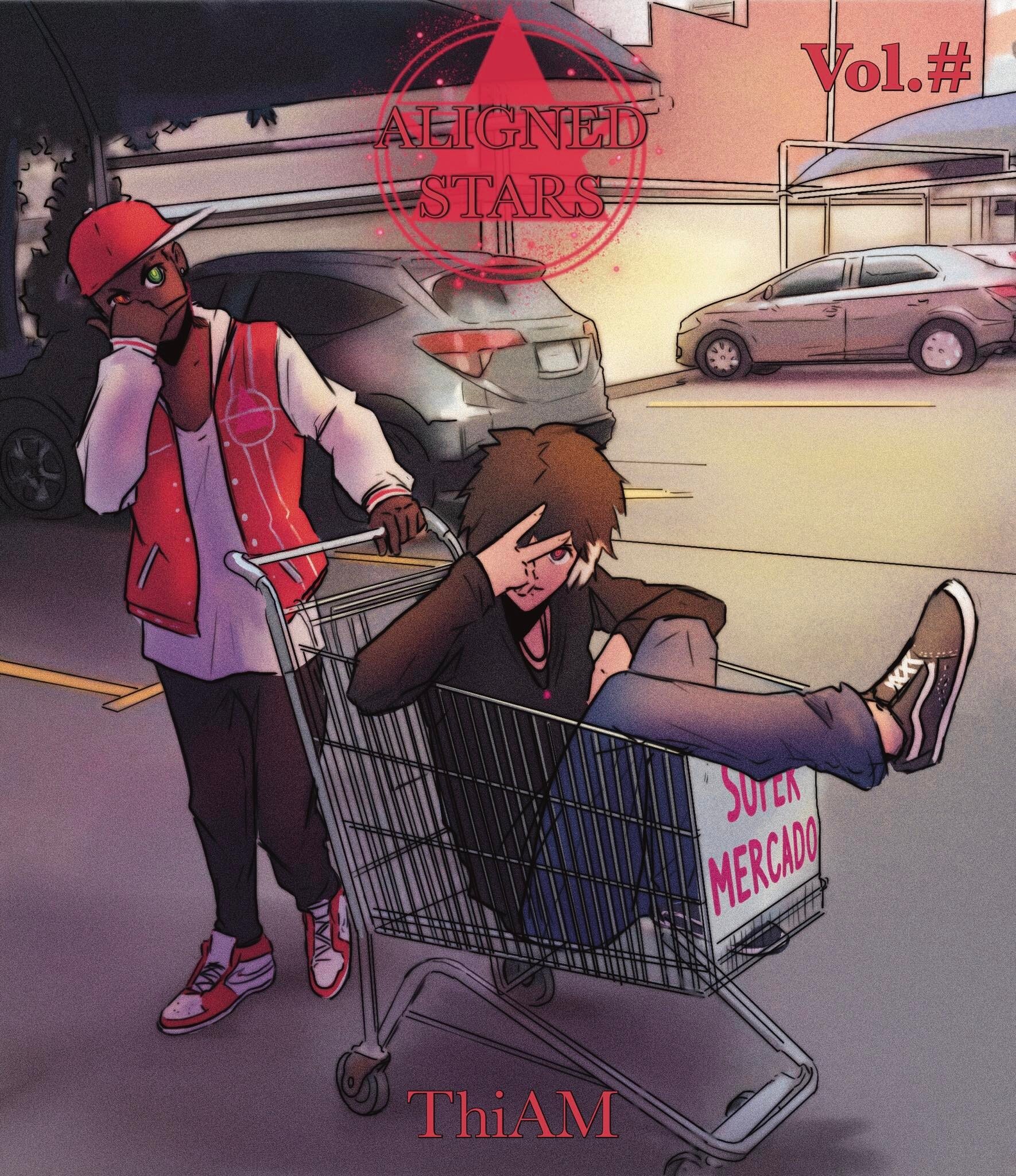 ArtStation - Aligned Stars Manga/Comic Cover test 1