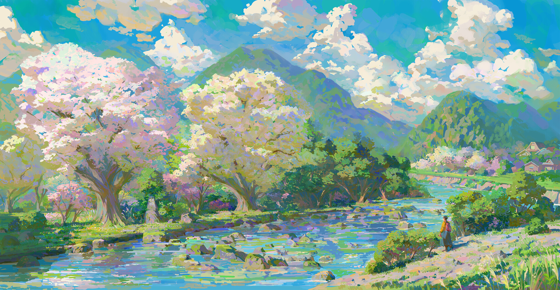 ArtStation - Spring trees