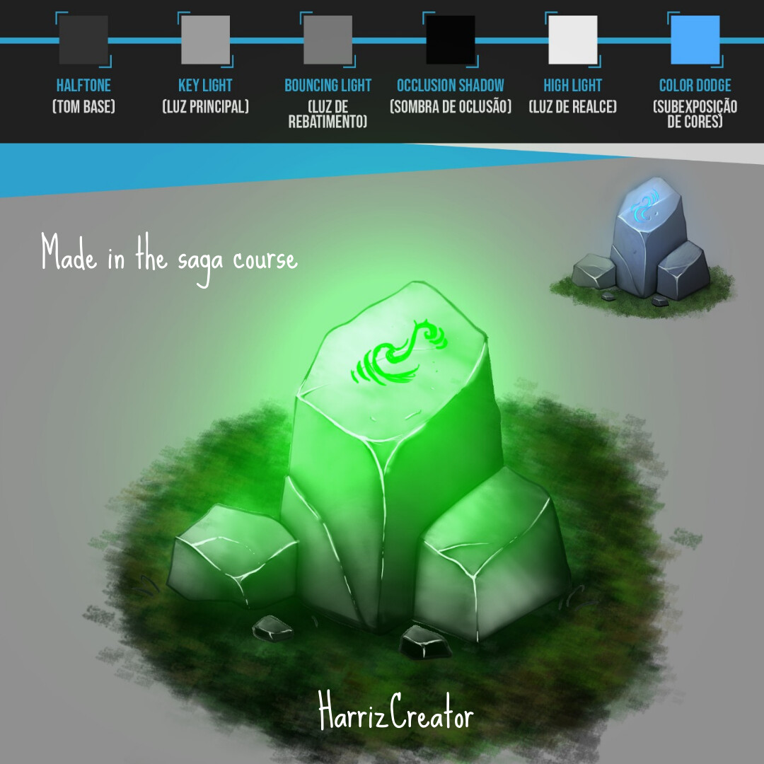 ArtStation - ROCK WITH RUNEHOW TO MAKE ROCK