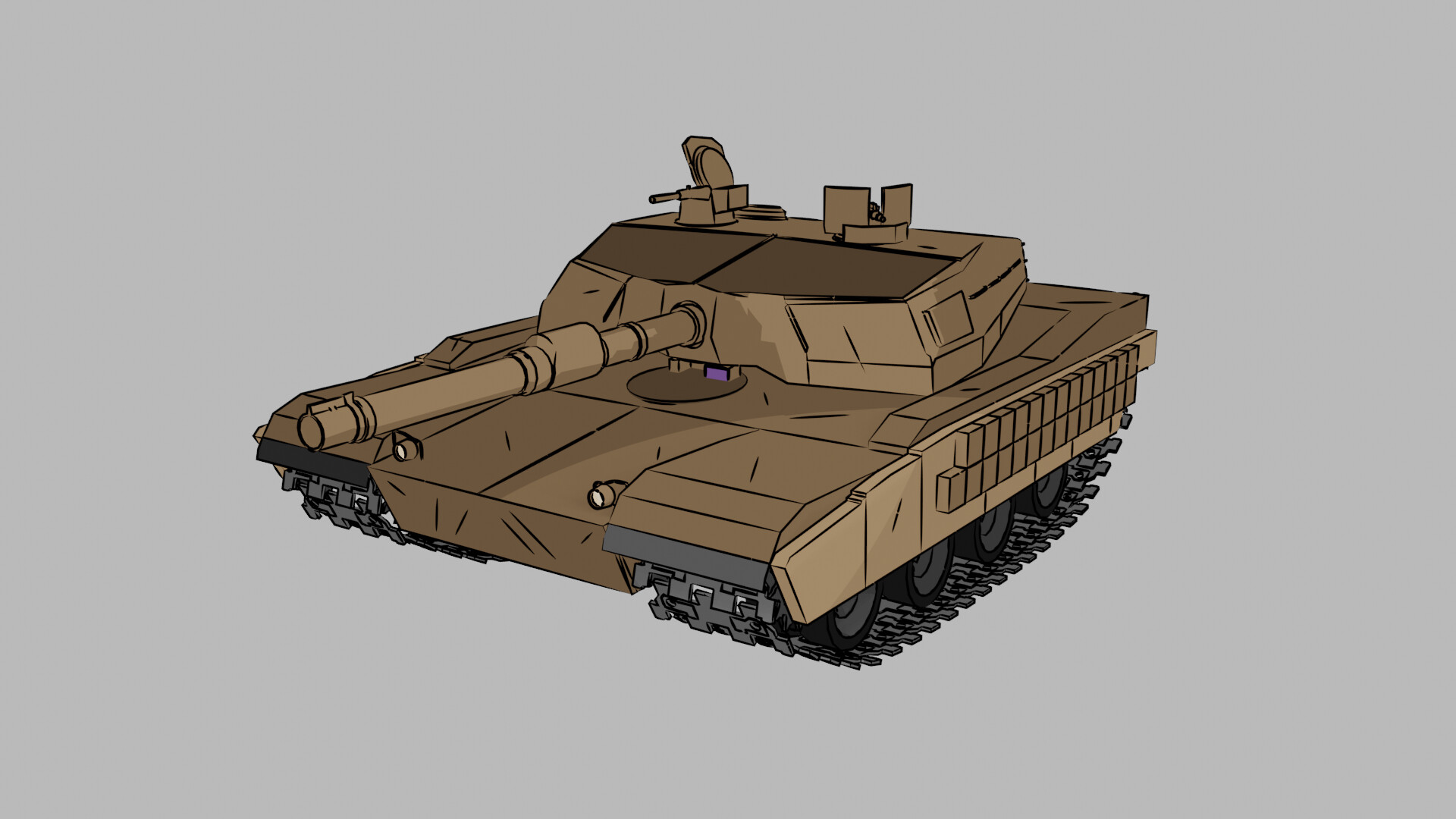 ArtStation - Cartoon Tank Re-Render