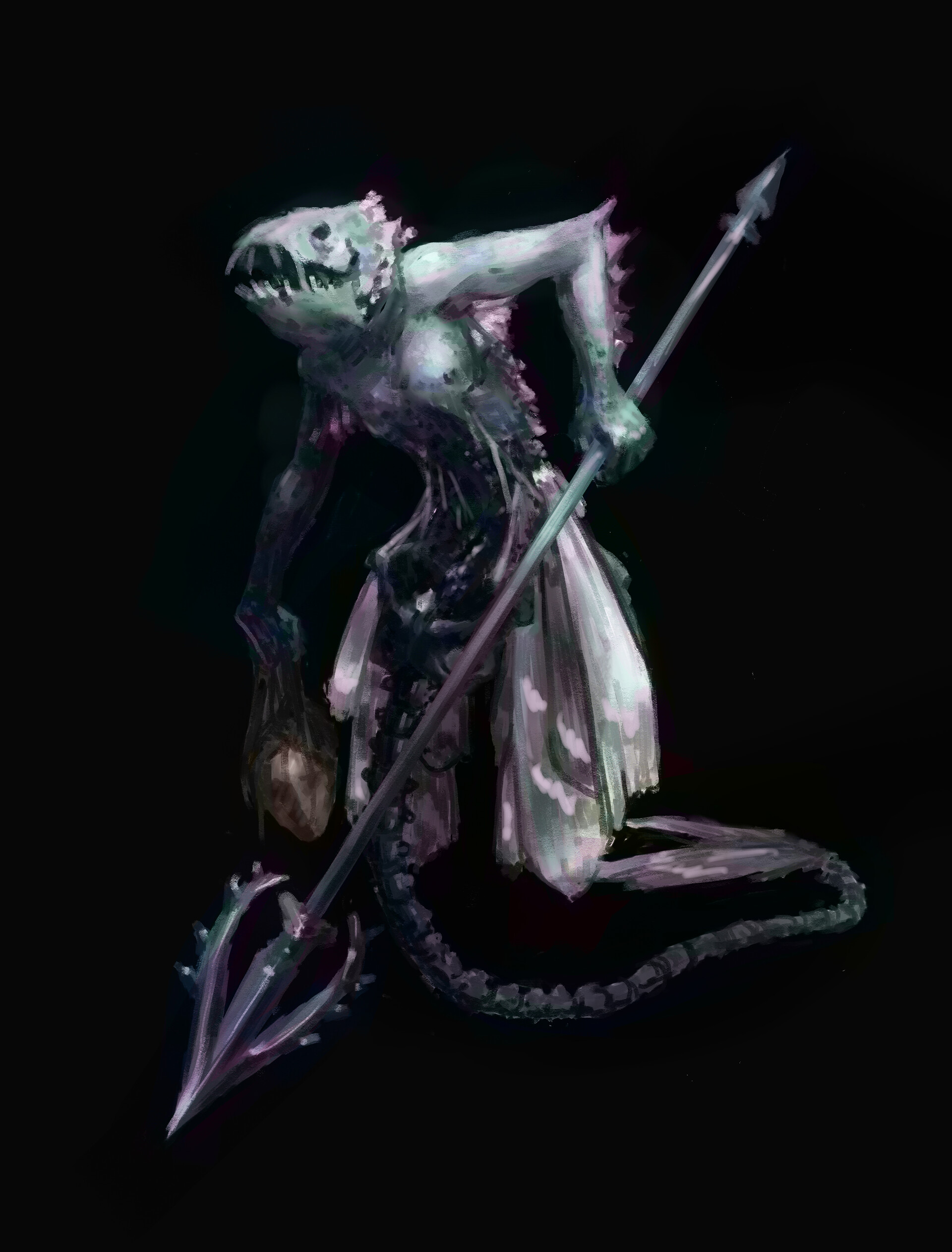 ArtStation - A deep-sea fish creature concept art