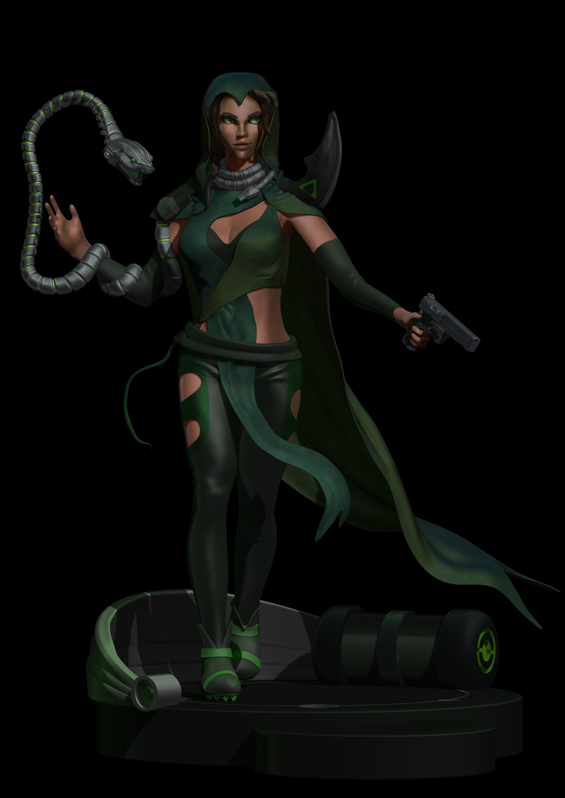 ArtStation - Cyber Medusa in 3D