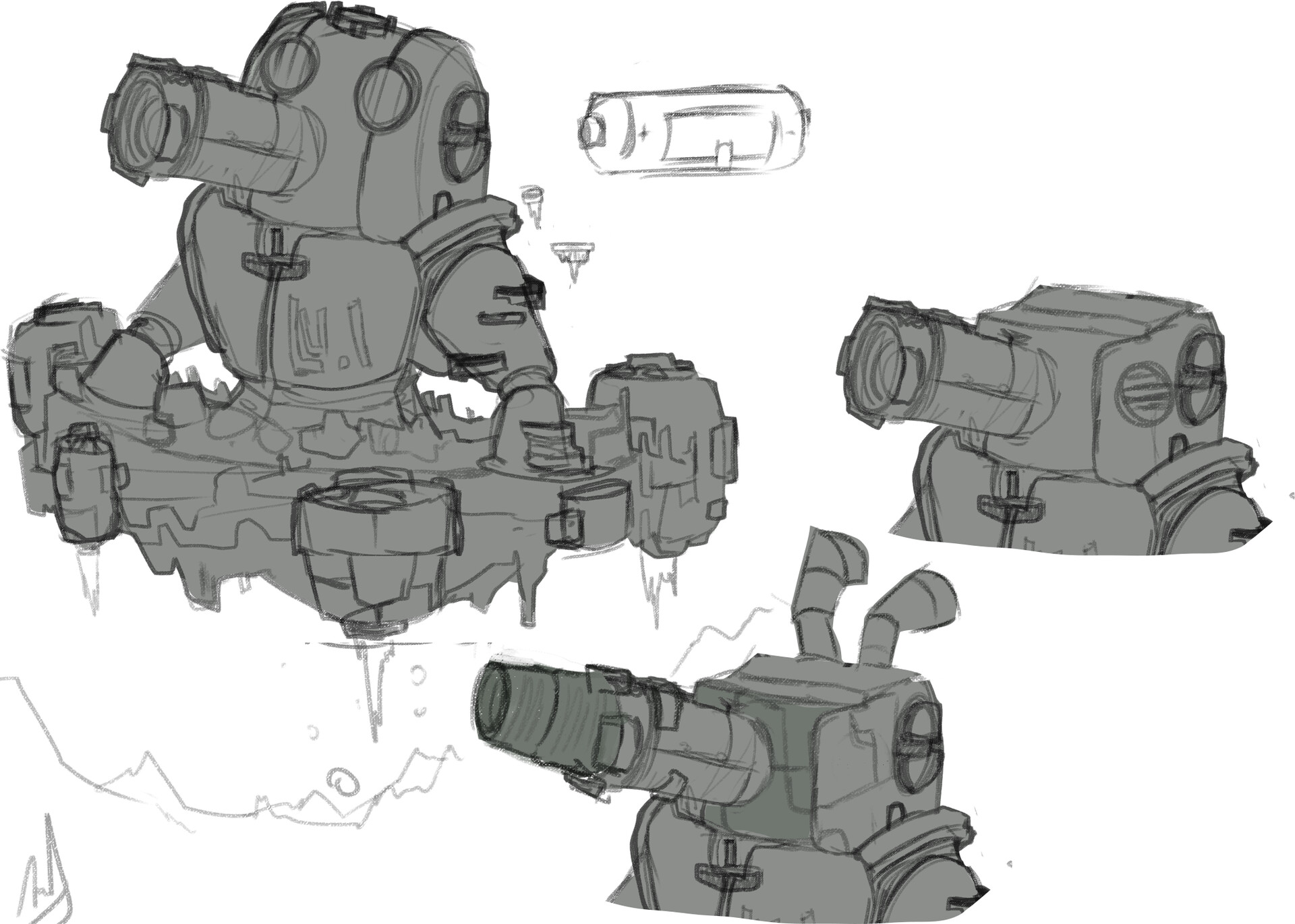 ArtStation - Transport pod launcher environment sketch (based on the ...