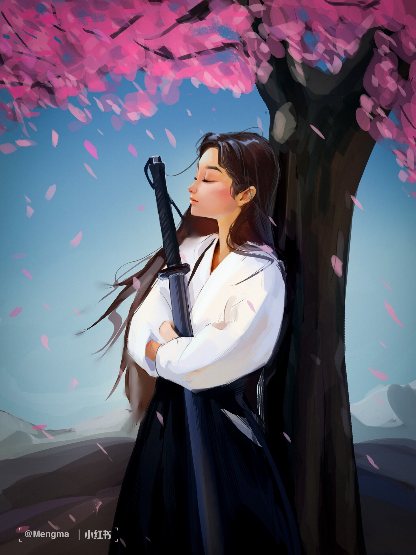 ArtStation - under the cherry tree