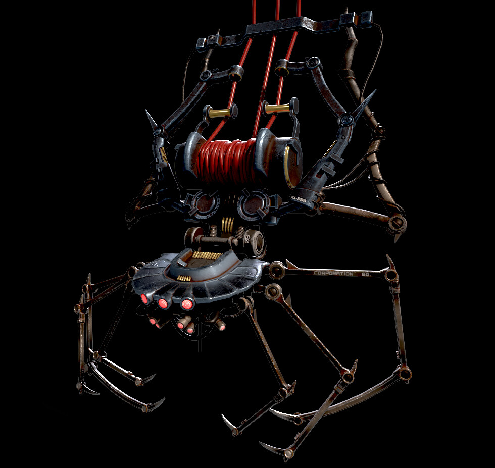 ArtStation - Mechanical spider