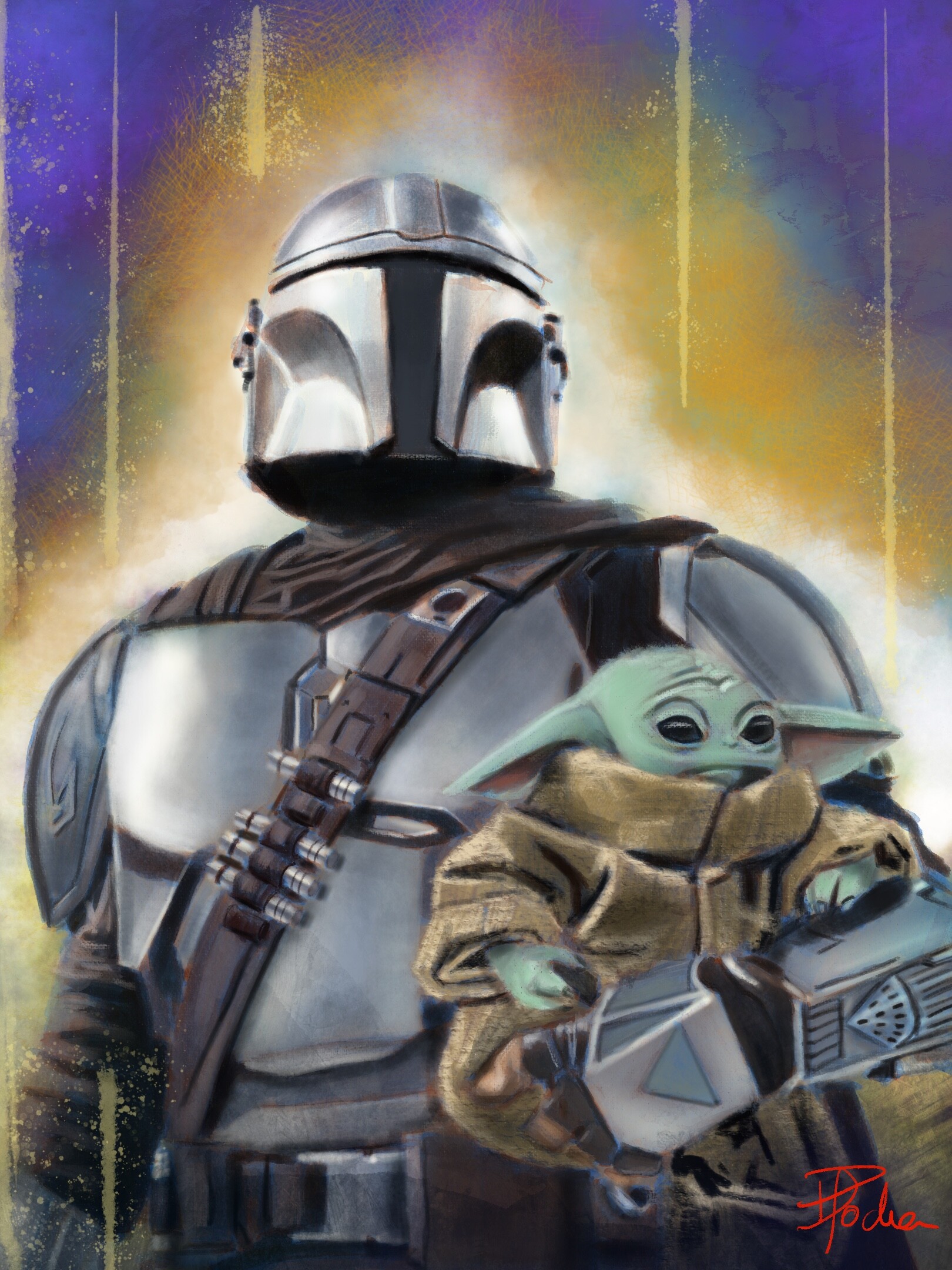 ArtStation - Mando and The Child