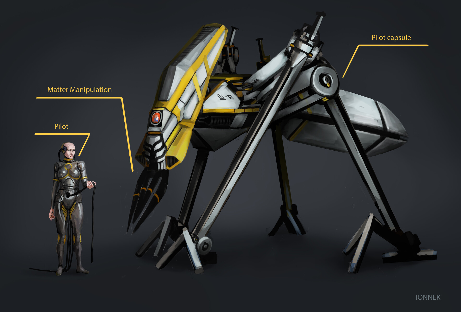 ArtStation - mech exosuit and pilot