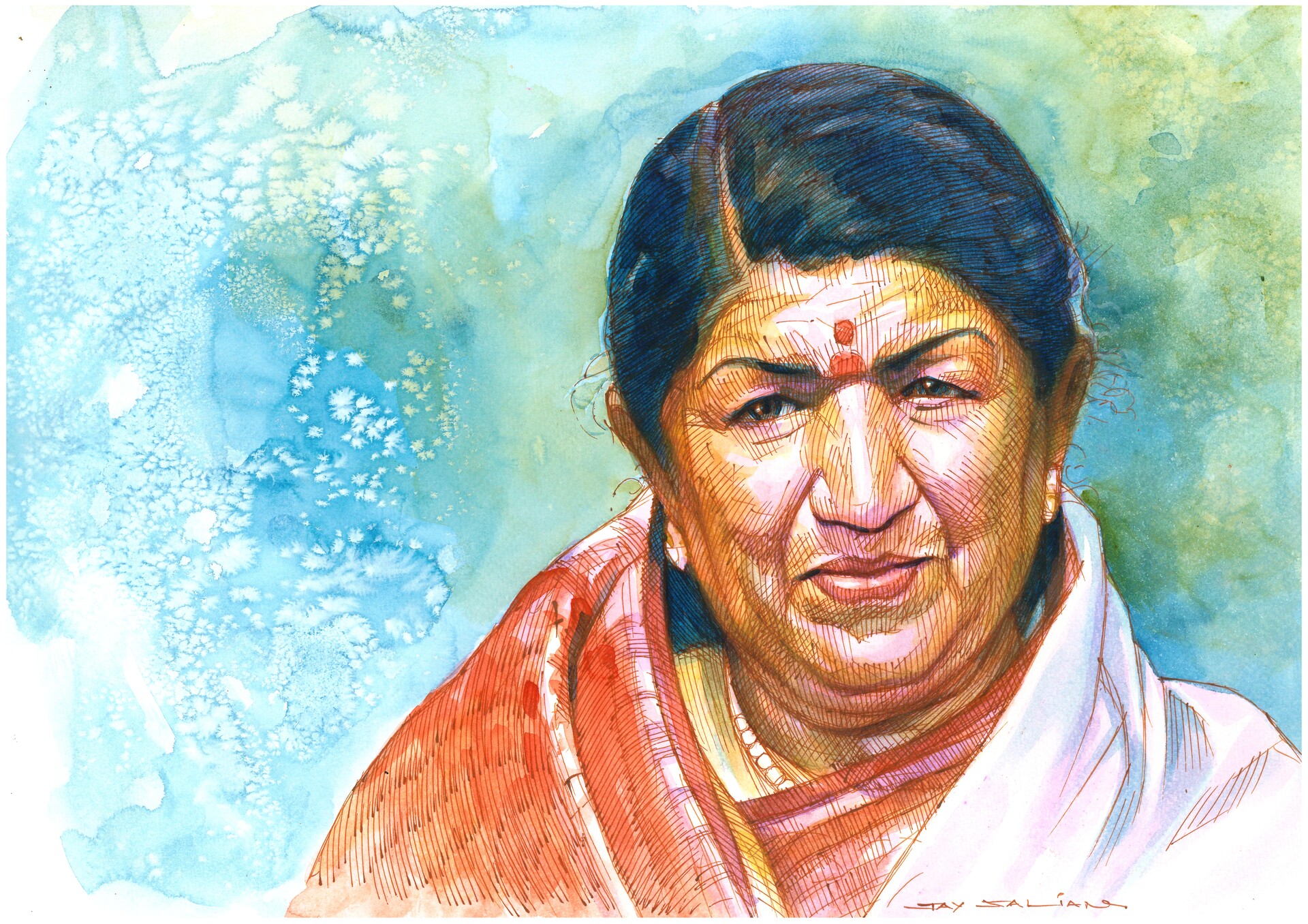 ArtStation - Lata Mangeshkar
