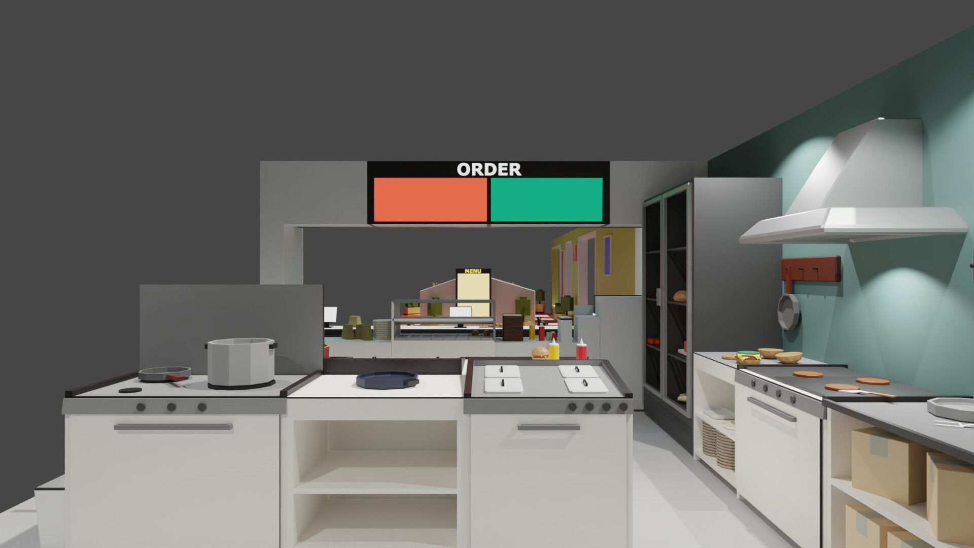 Burger Restaurant Kitchen Layout