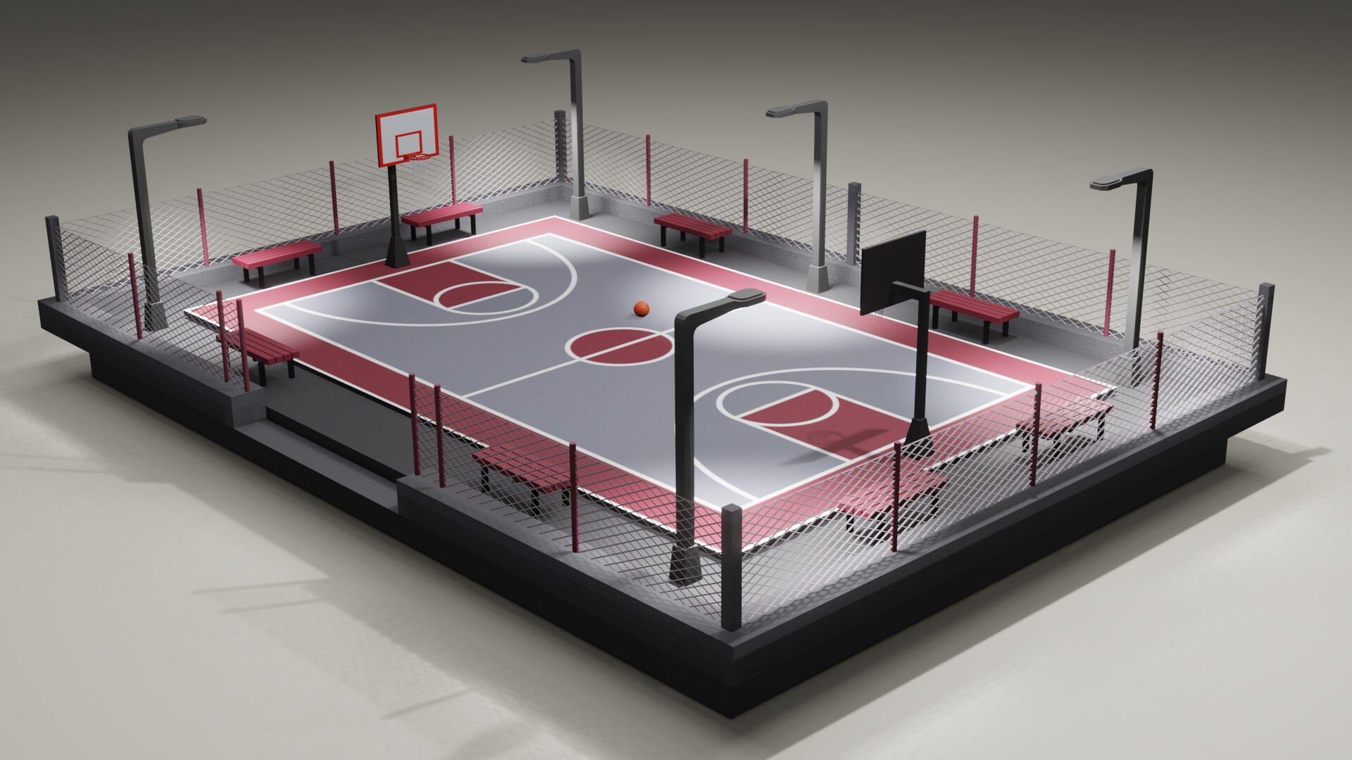 ArtStation - Basketball Court