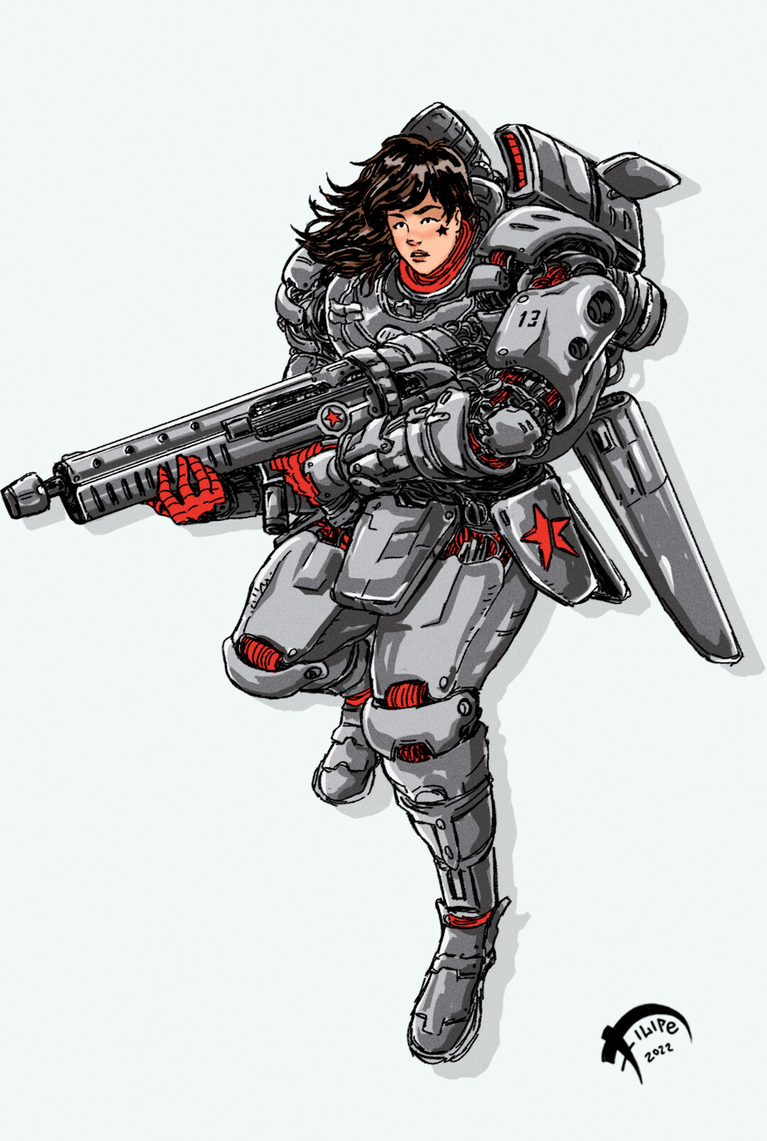 ArtStation - Cyber Warrior