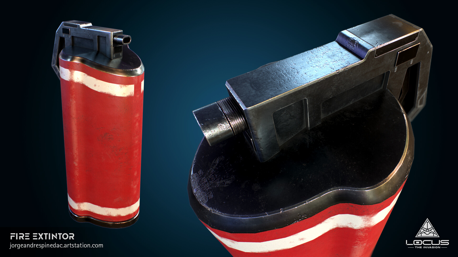 Jorge Andrés Pineda Camacho - Fire extintor prop