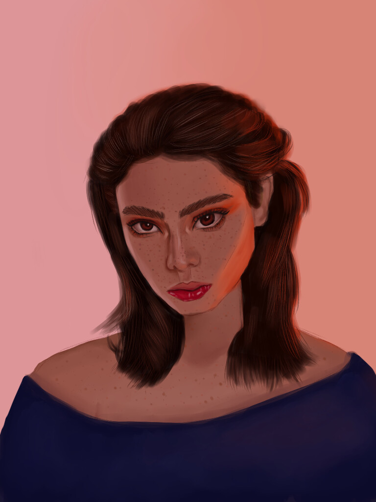 ArtStation - warm up portrait