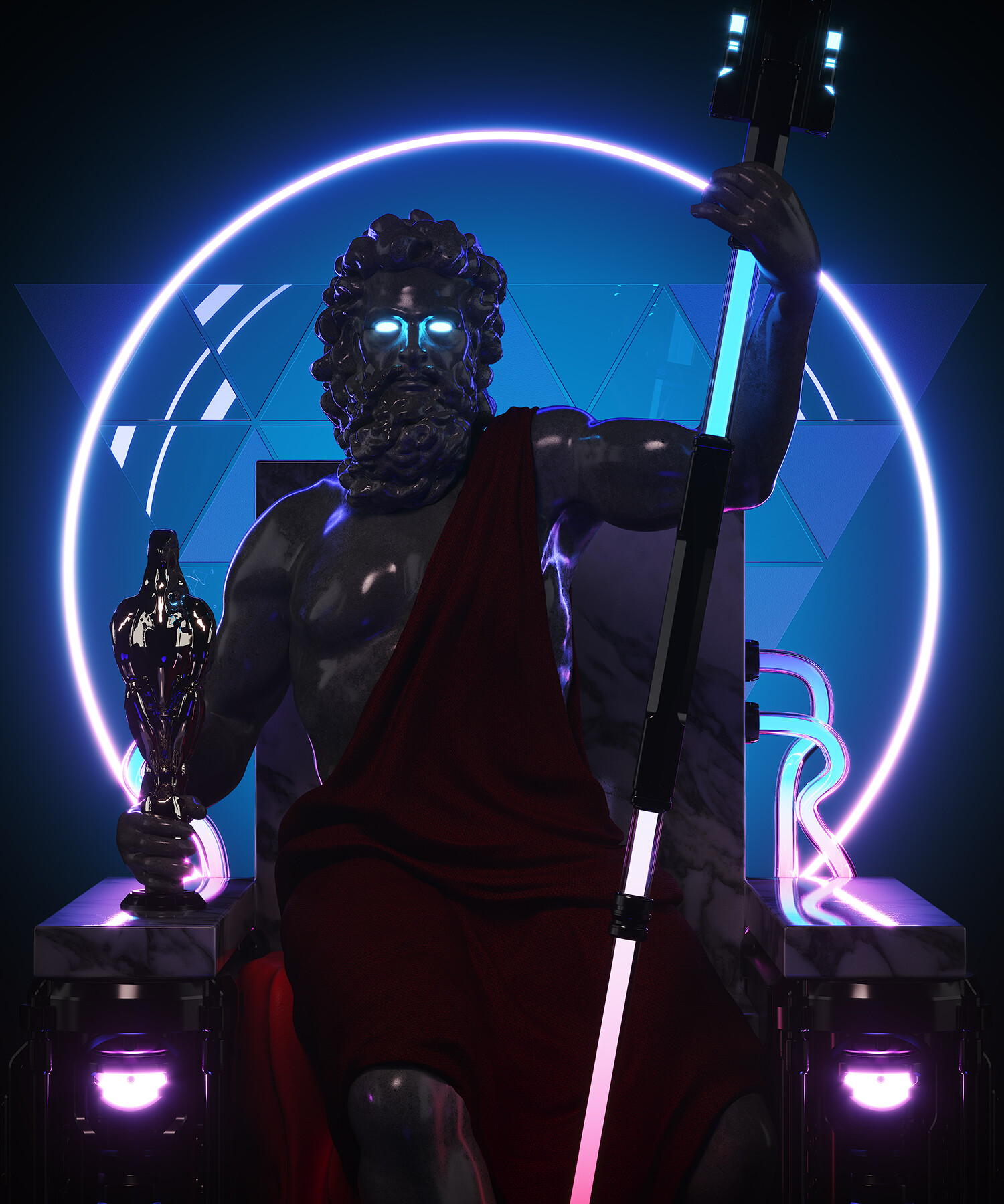 ArtStation - "ZEUS" COVER ARTWORK