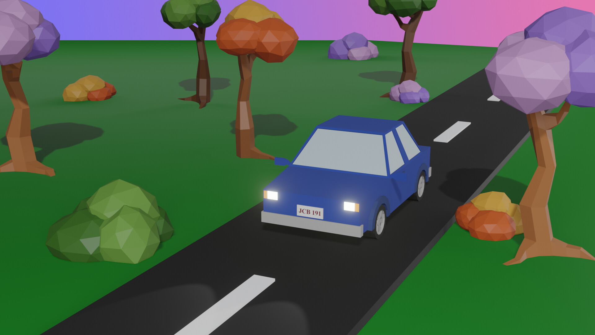 ArtStation - Low Poly Car