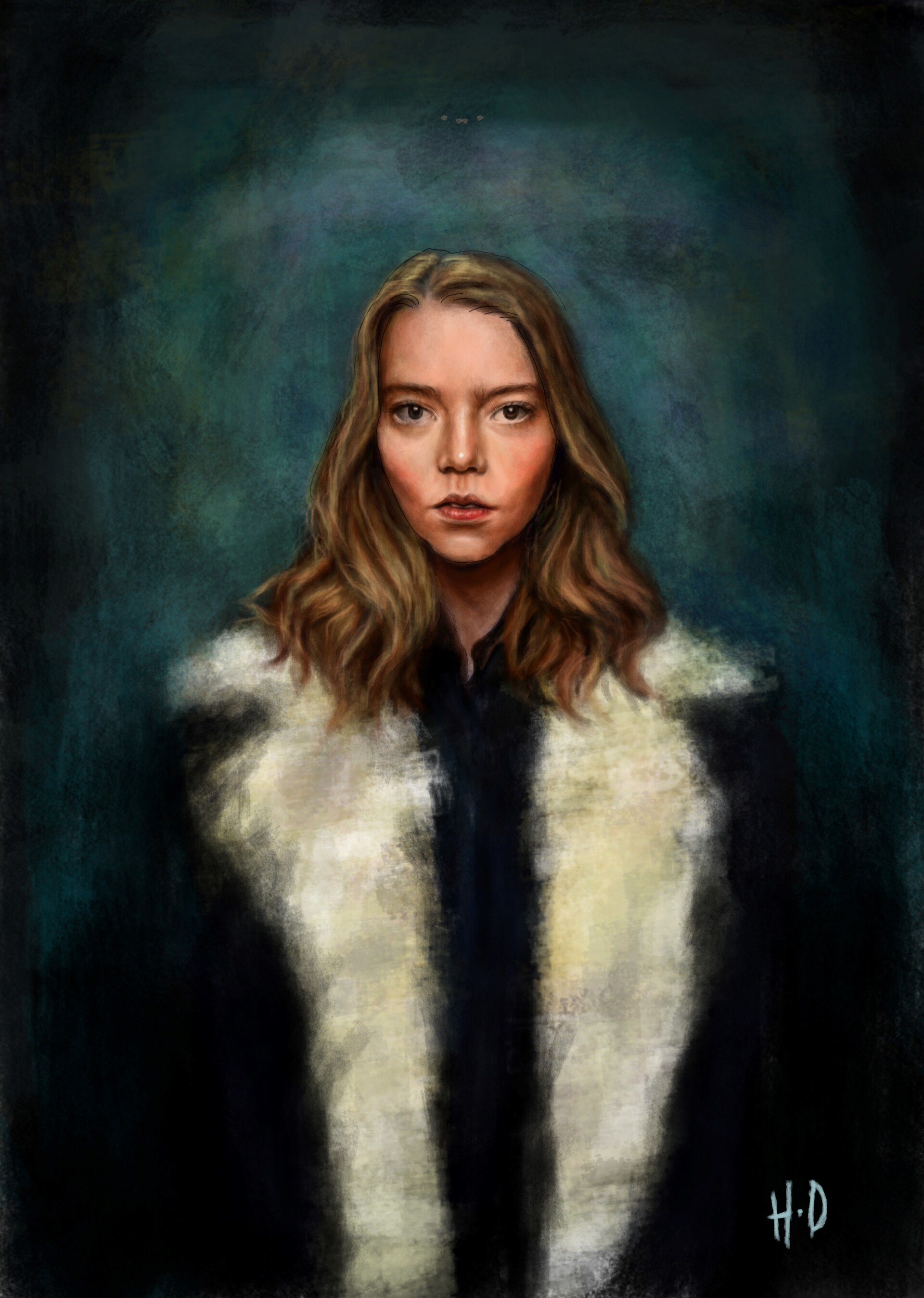 ArtStation - Realistic Digital drawing of Anya Taylor Joy