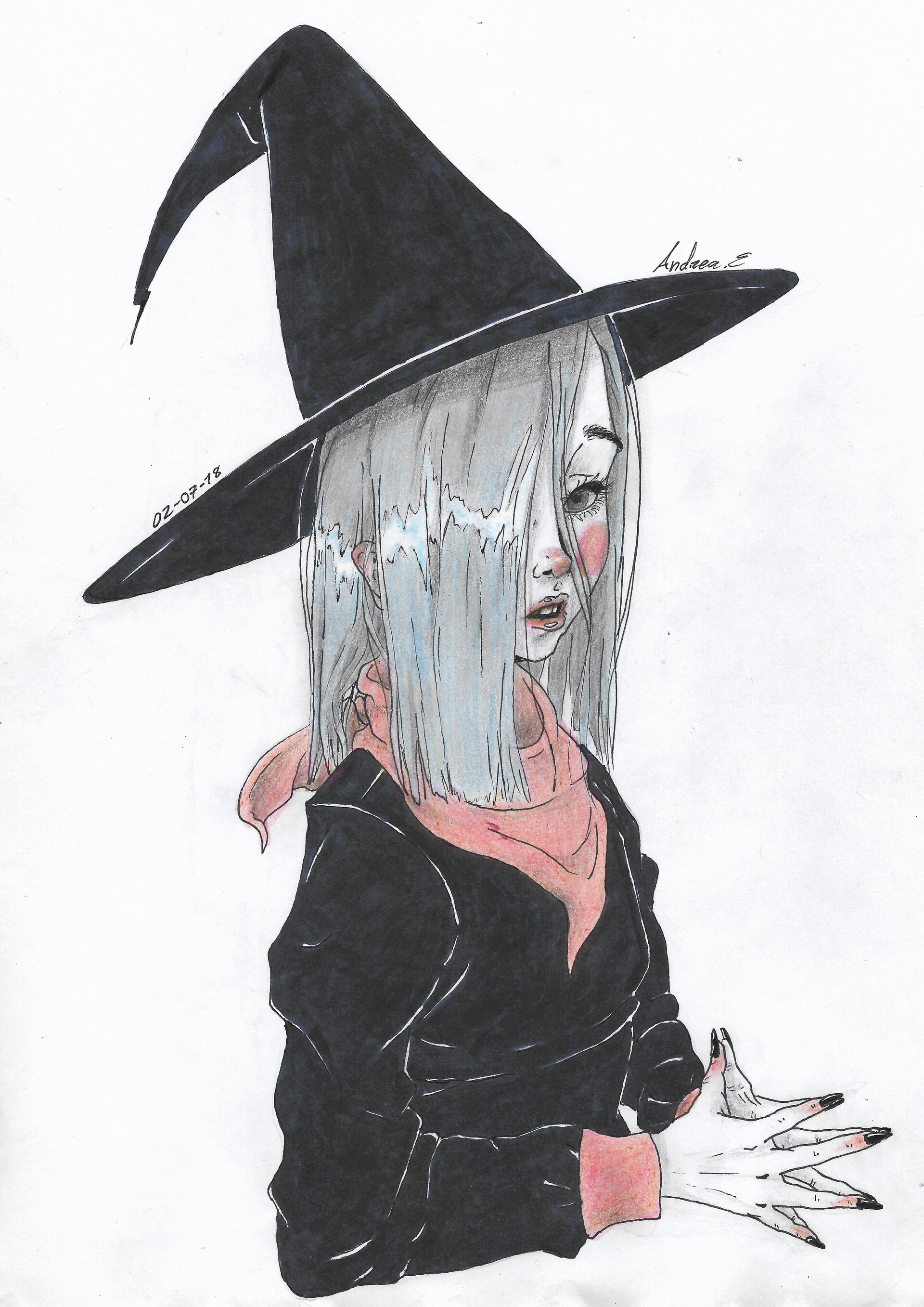 Witch Drawing