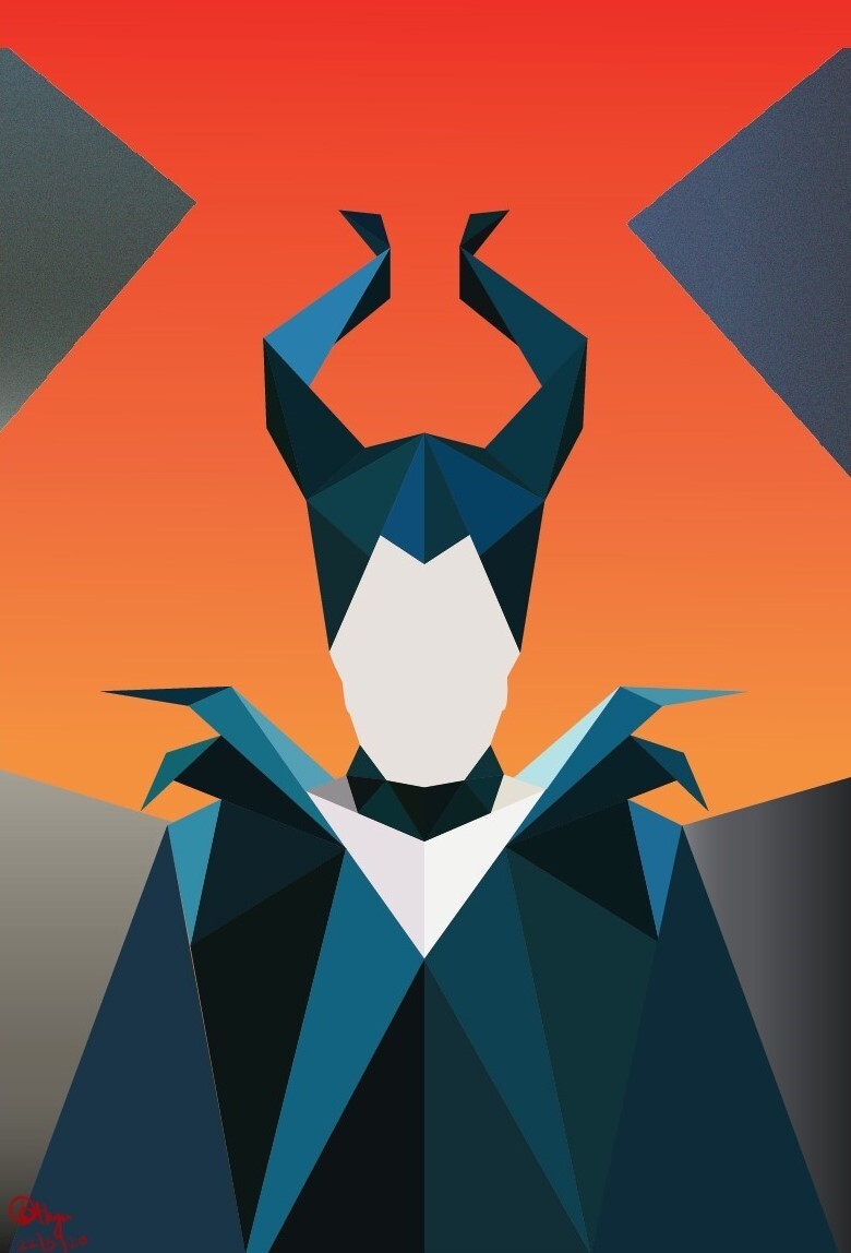 ArtStation - Maleficent - A Recreated Vector Art