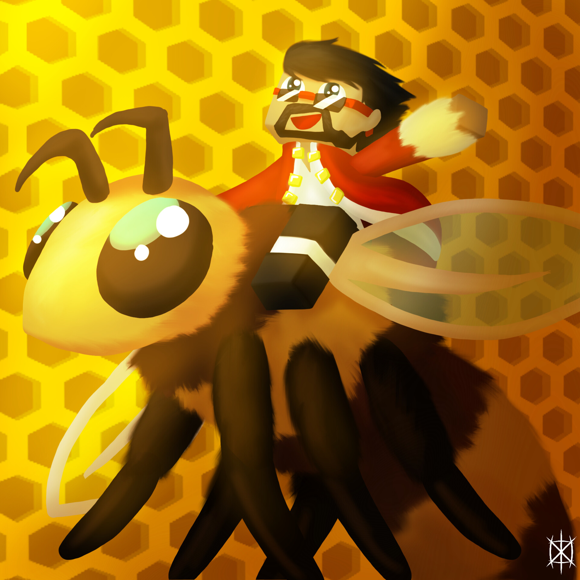 ArtStation - Who wouldnt wanna ride a HUGE BEE