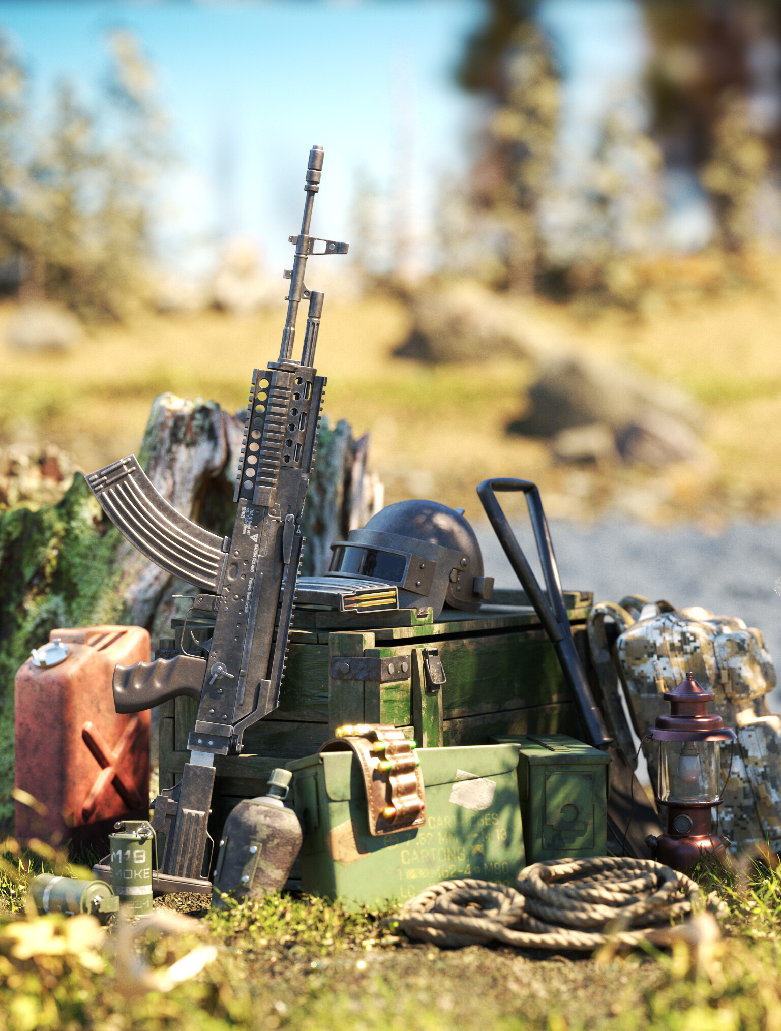 ArtStation - M762 BERYL / Military Supplies