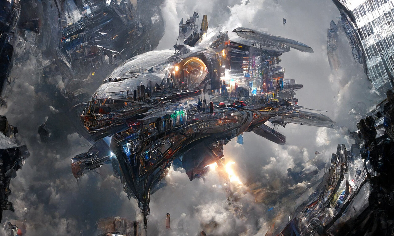 ArtStation - Spaceship Town