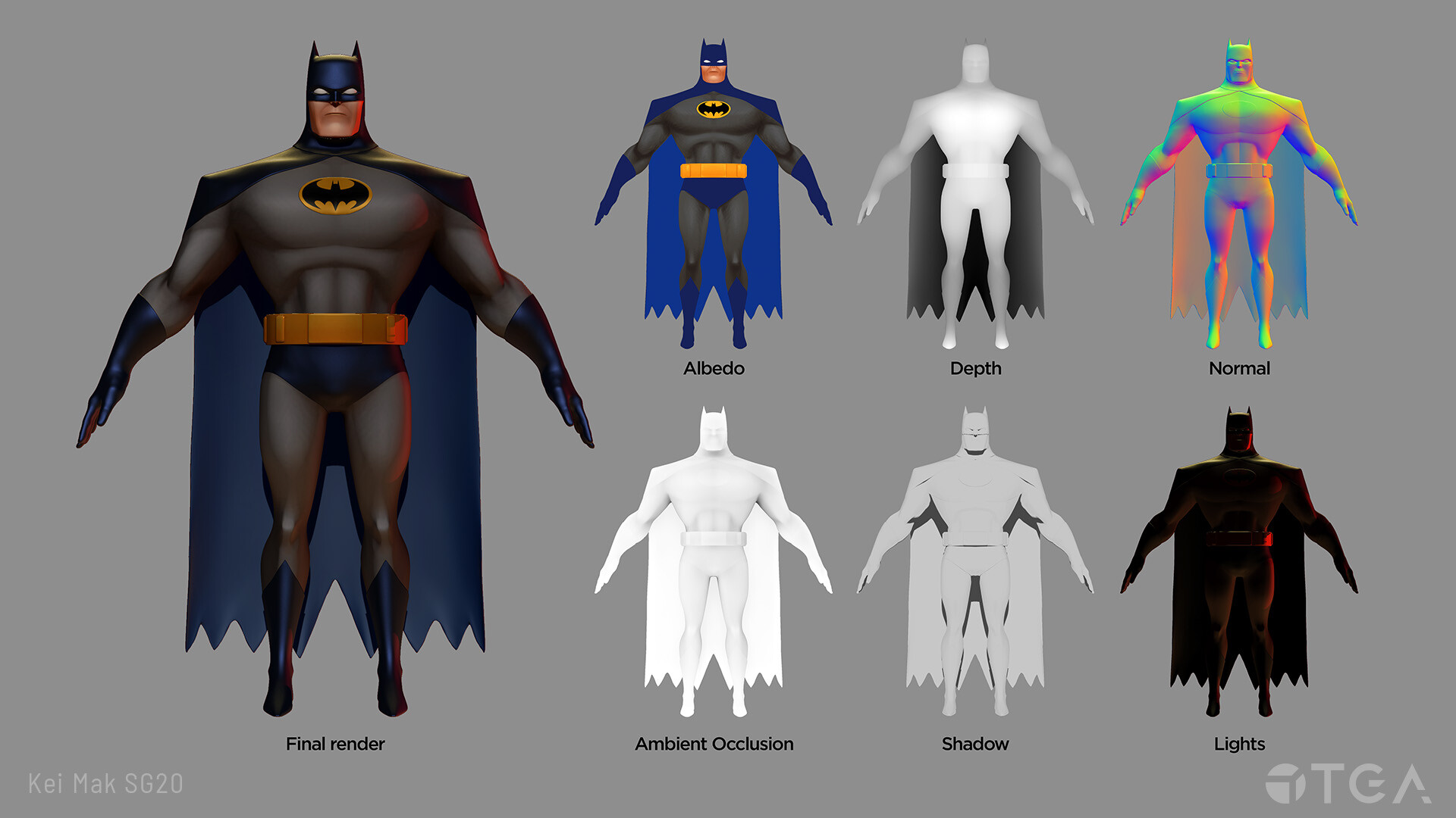 Kei Mak - 3D MODELING - Batman Animated Series