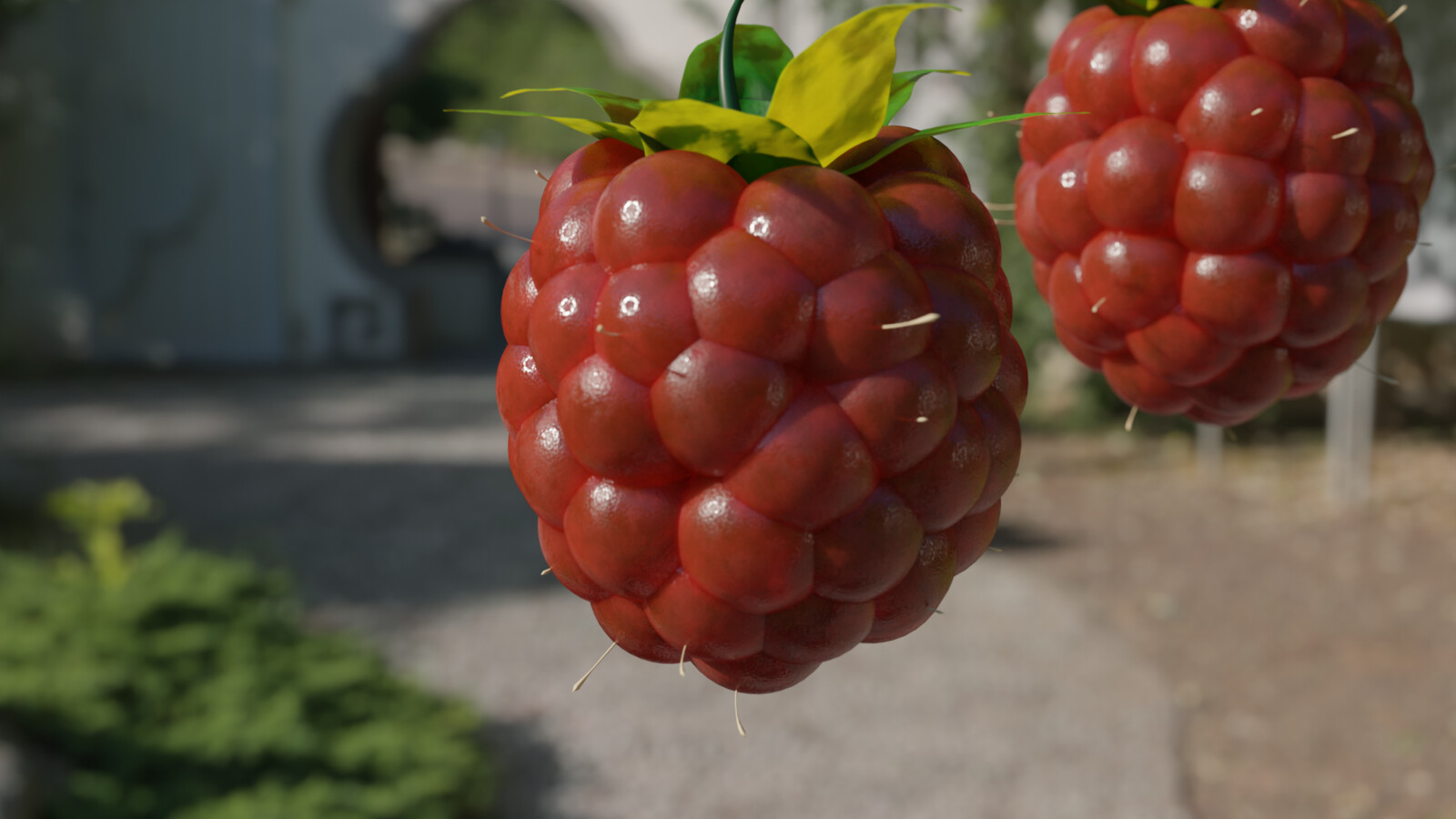 Adarsh Anand - Procedural Raspberry in Blender using geometry nodes