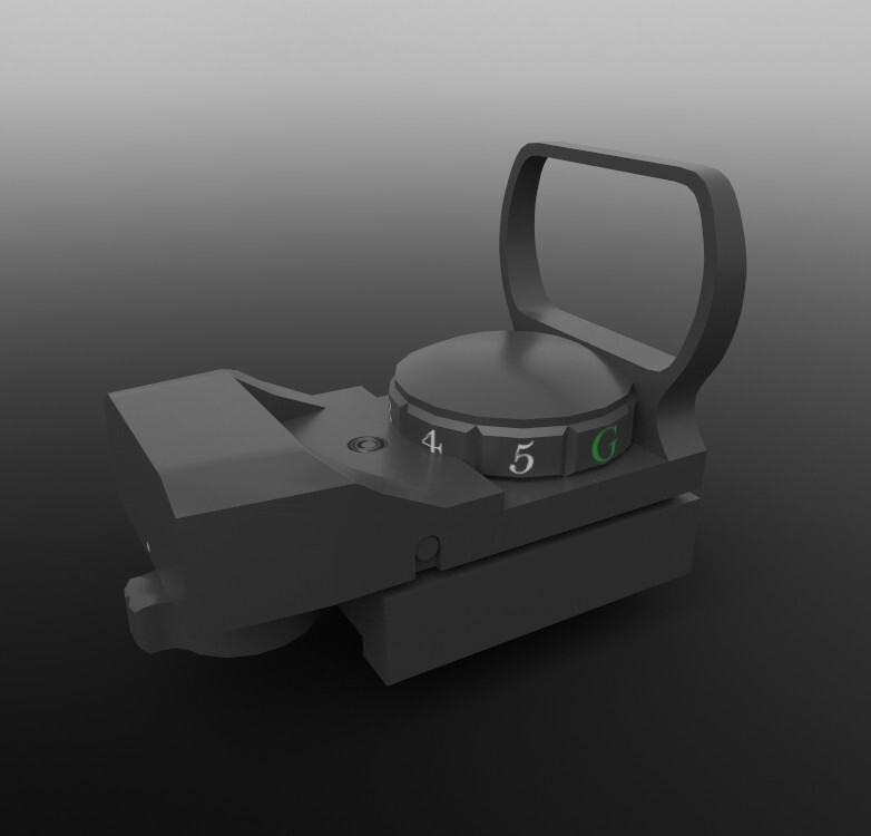 ArtStation - Reflex Sight for Roblox Commission