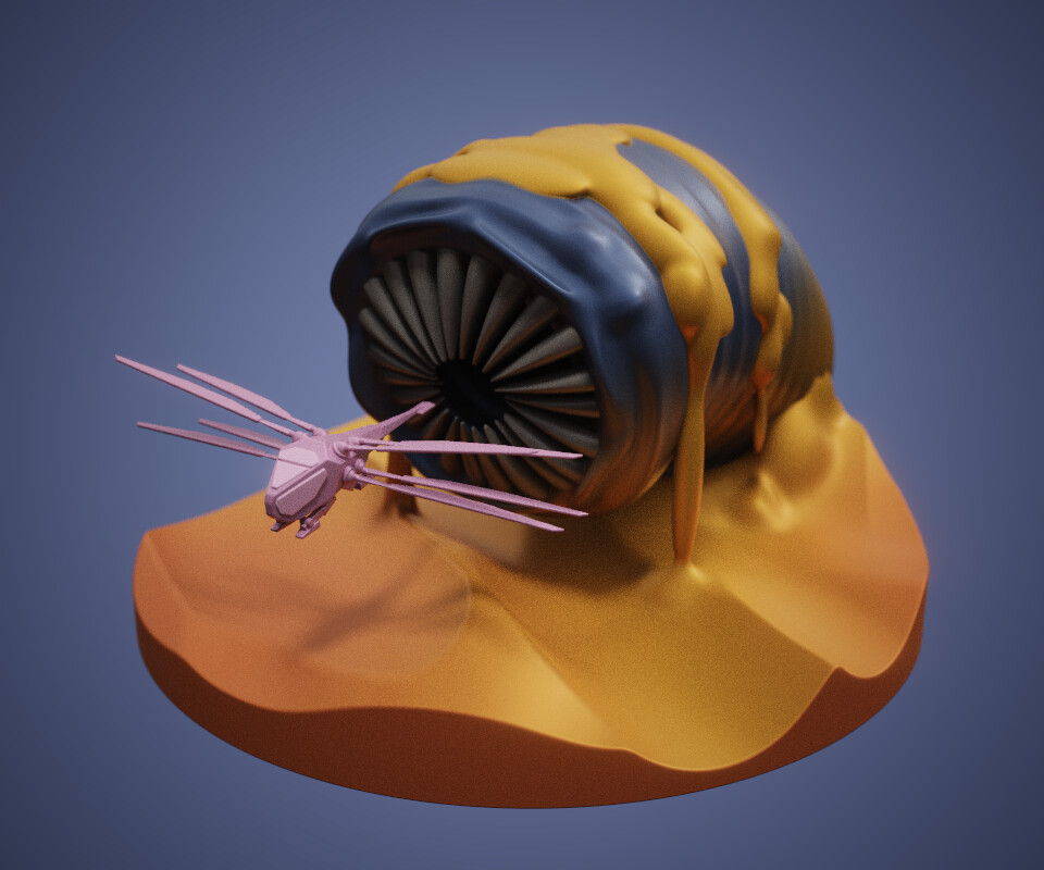 ArtStation - Cheese worm