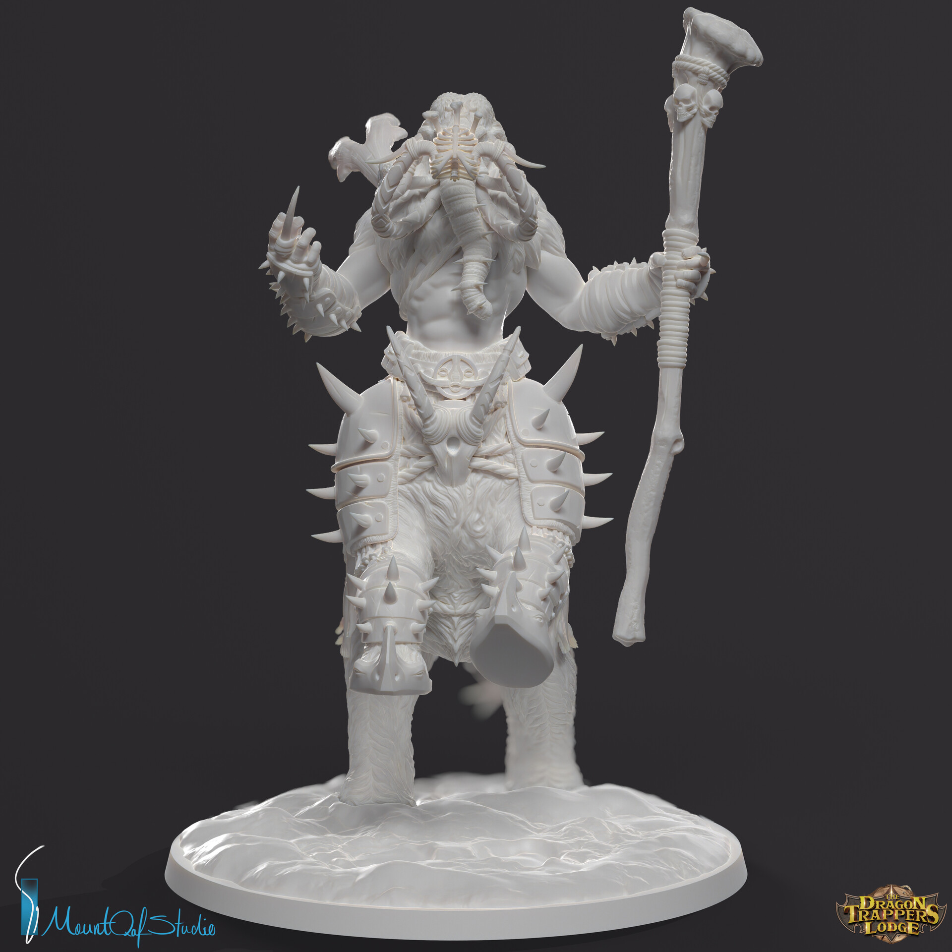 Mount Qaf Studios - Mammotaur Shaman (The Scorching North)