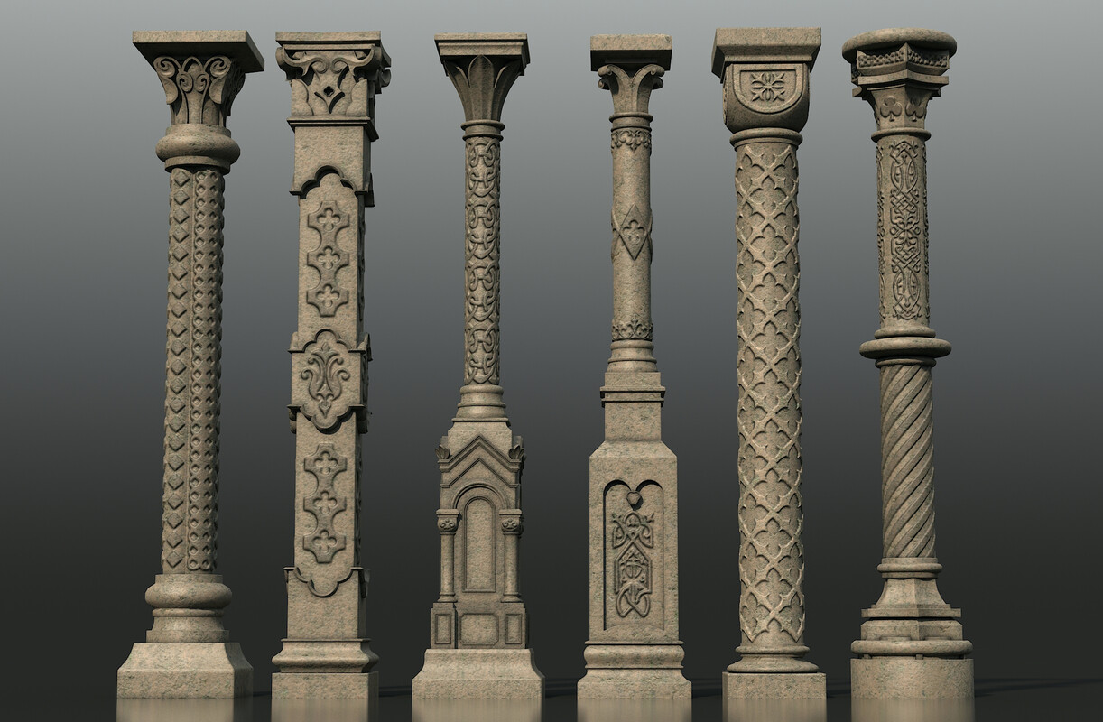 ArtStation - 3D Columns