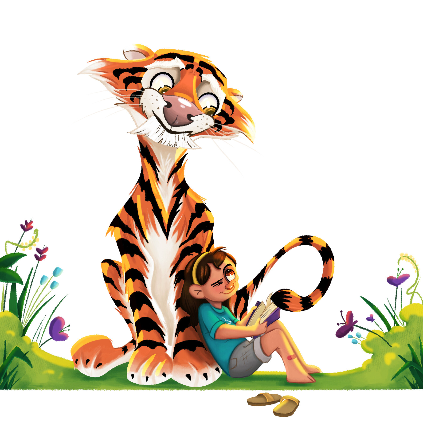 ArtStation - Tiger and the GIrl