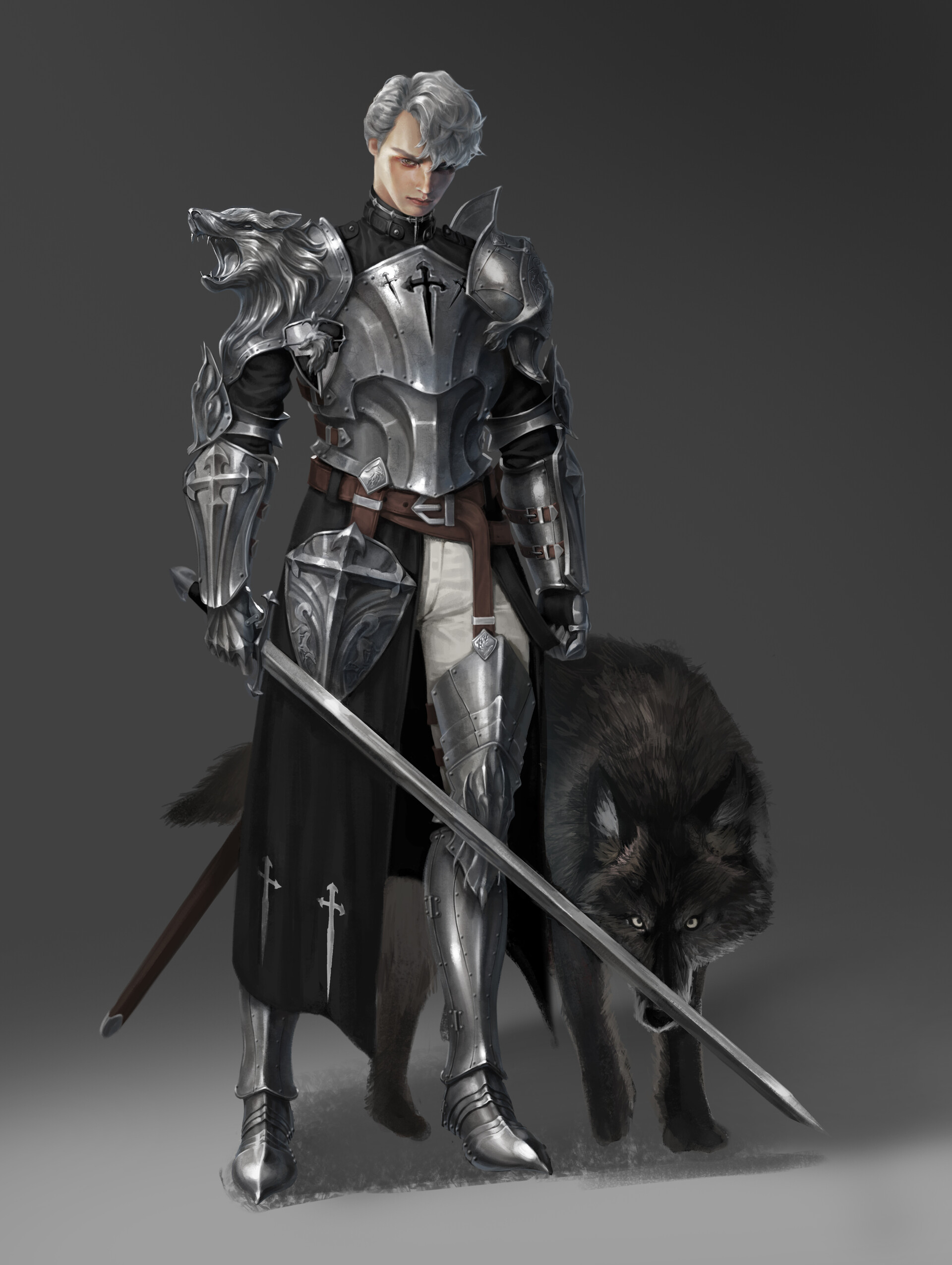 ArtStation - Knight of the Silver Wolf