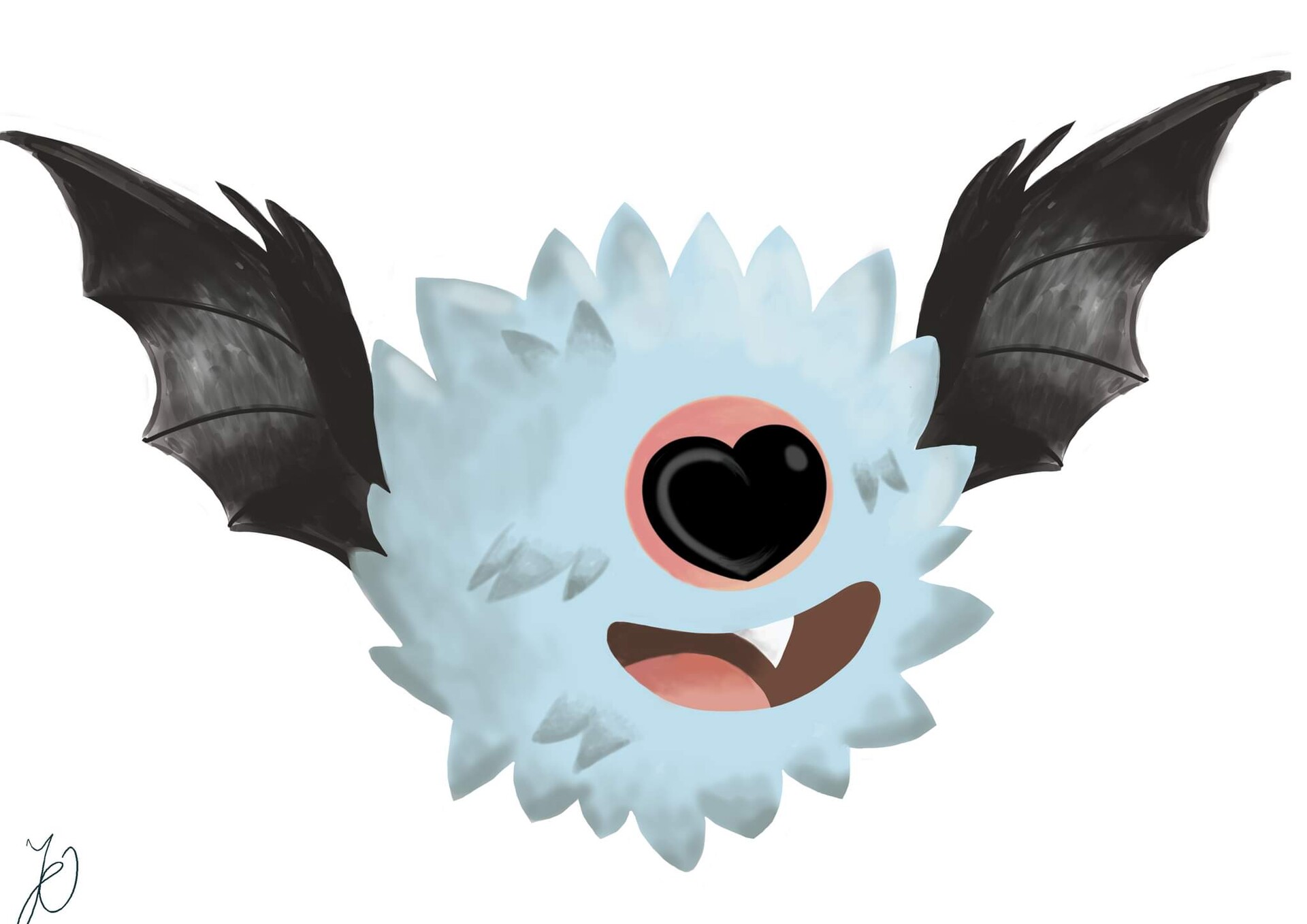 ArtStation - Woobat draw in Photoshop