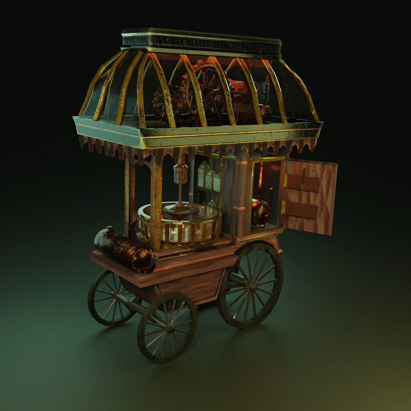 ArtStation - 3D Carnival cart
