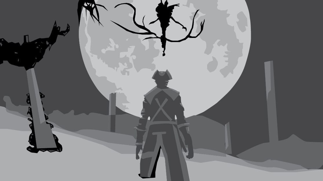 ArtStation - Moon Presence Vector Tracing from Bloodborne