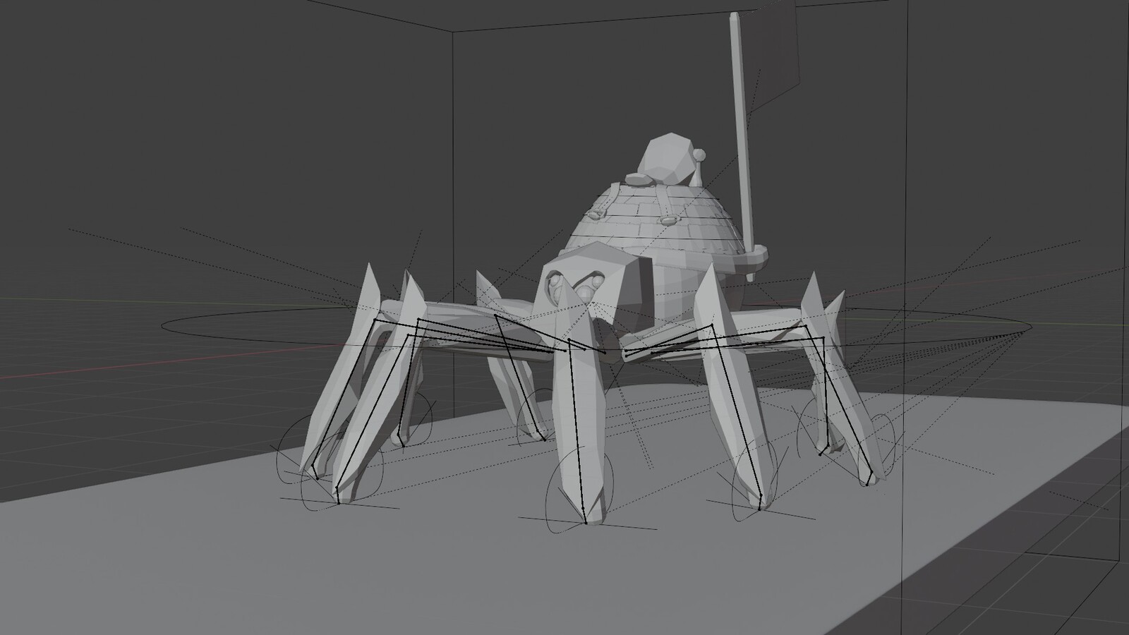 Ficot - Low poly spider rig