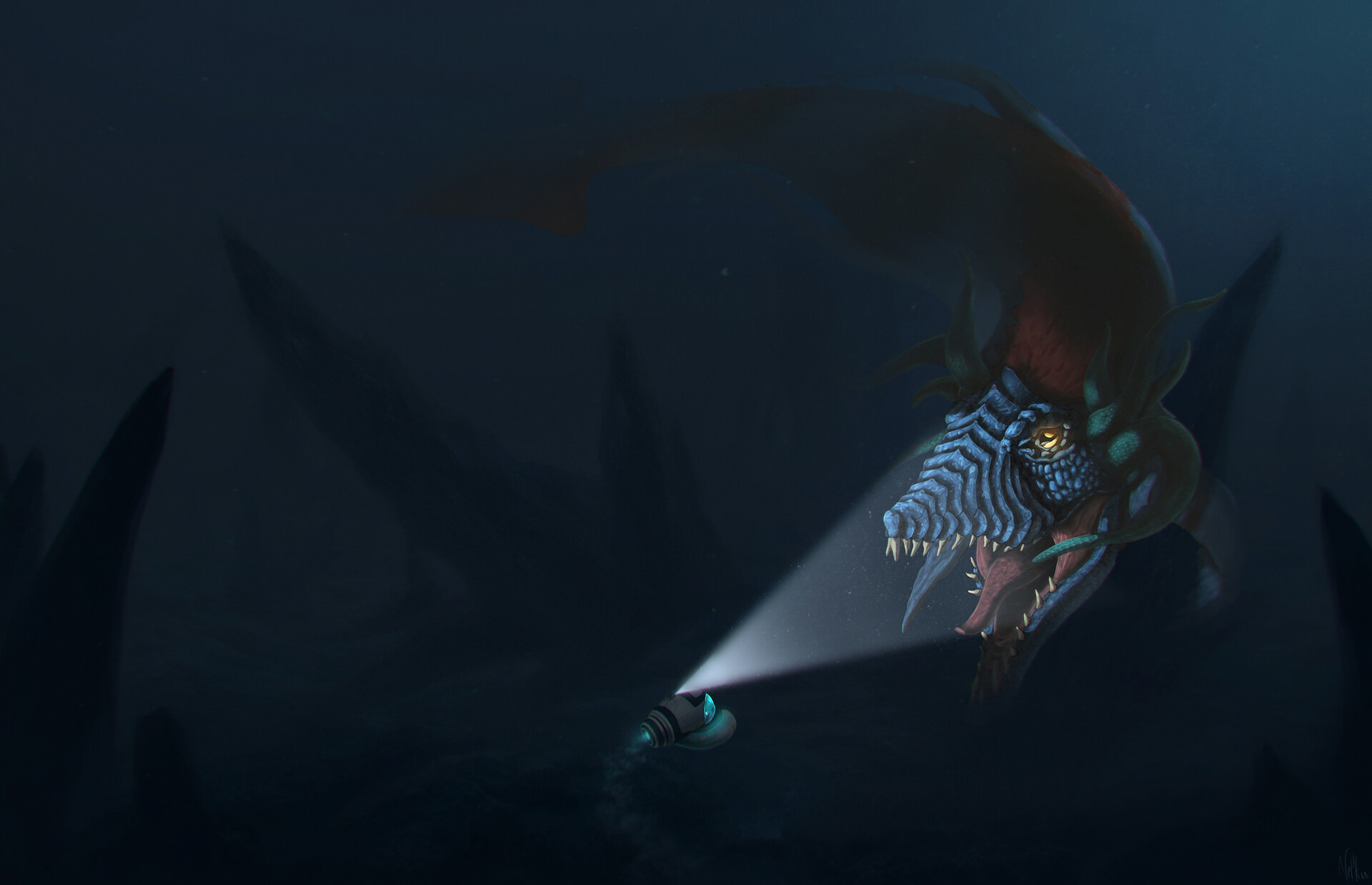 ArtStation - "Warning: Entering ecological dead zone"