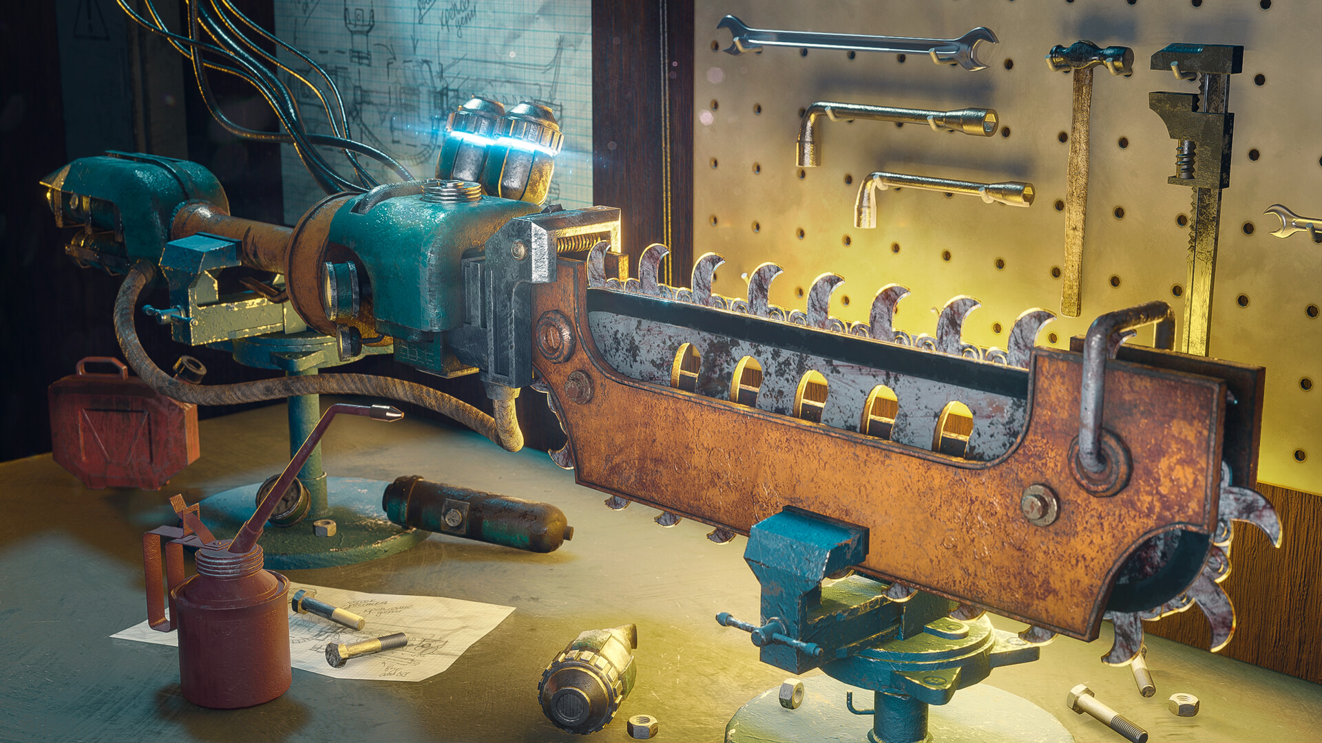 ArtStation - GAMEREADY Alternative USSR Chainsaw