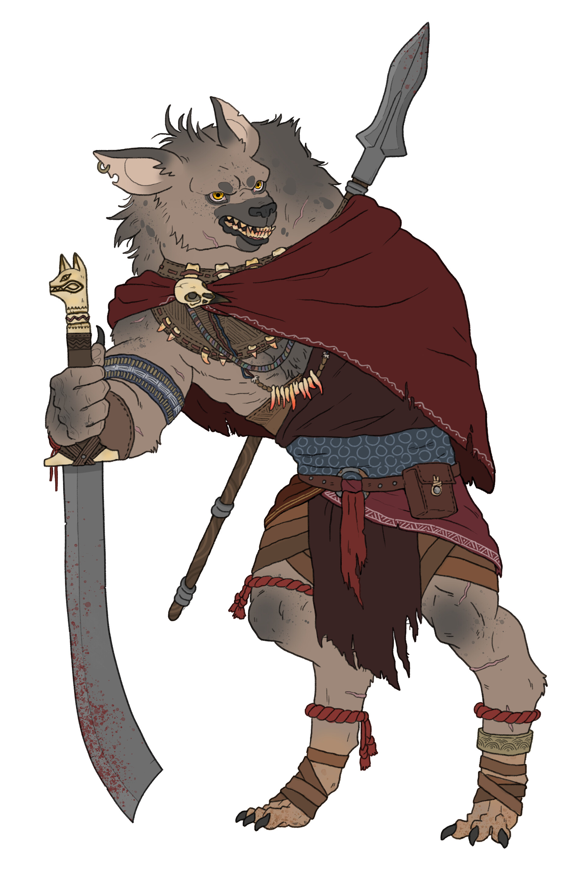 ArtStation - Camush, Gnoll Warrior